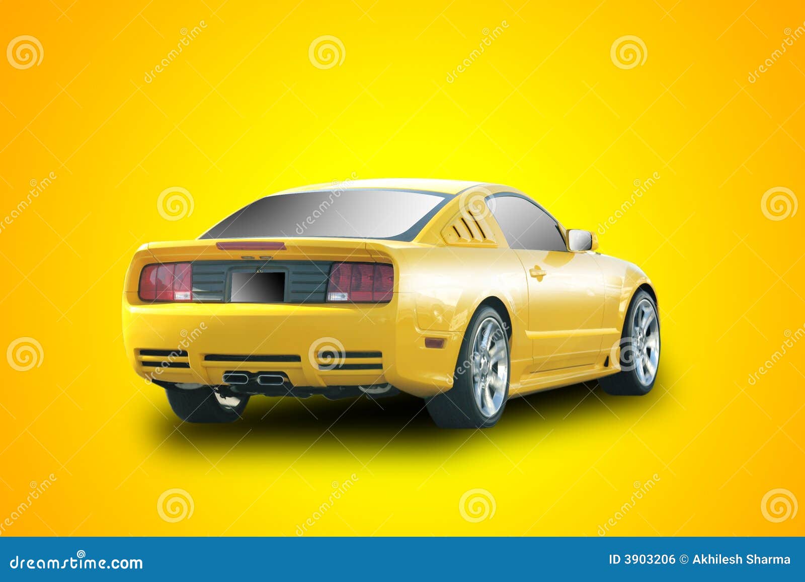 Yellow sports car stock photo. Image of vehicle, automobile - 3903206