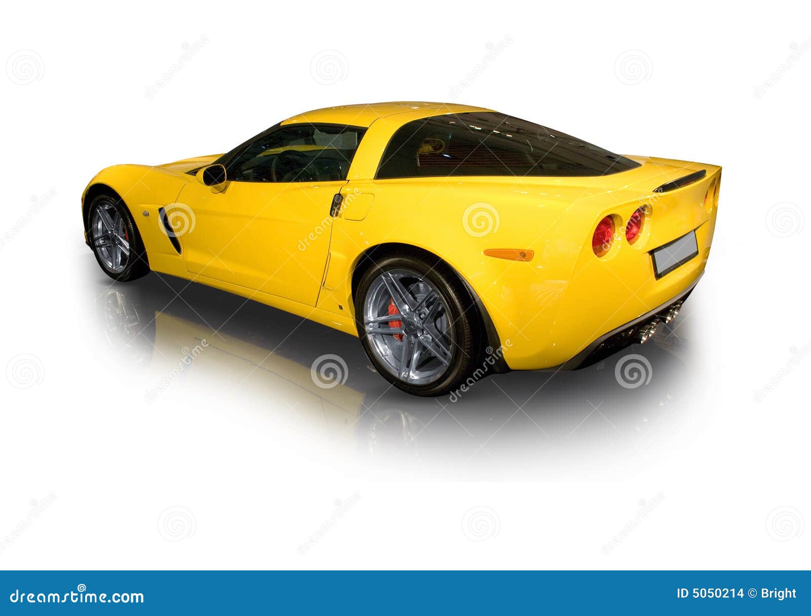 Yellow Sports Car stock photo. Image of auto, chevrolet - 5050214