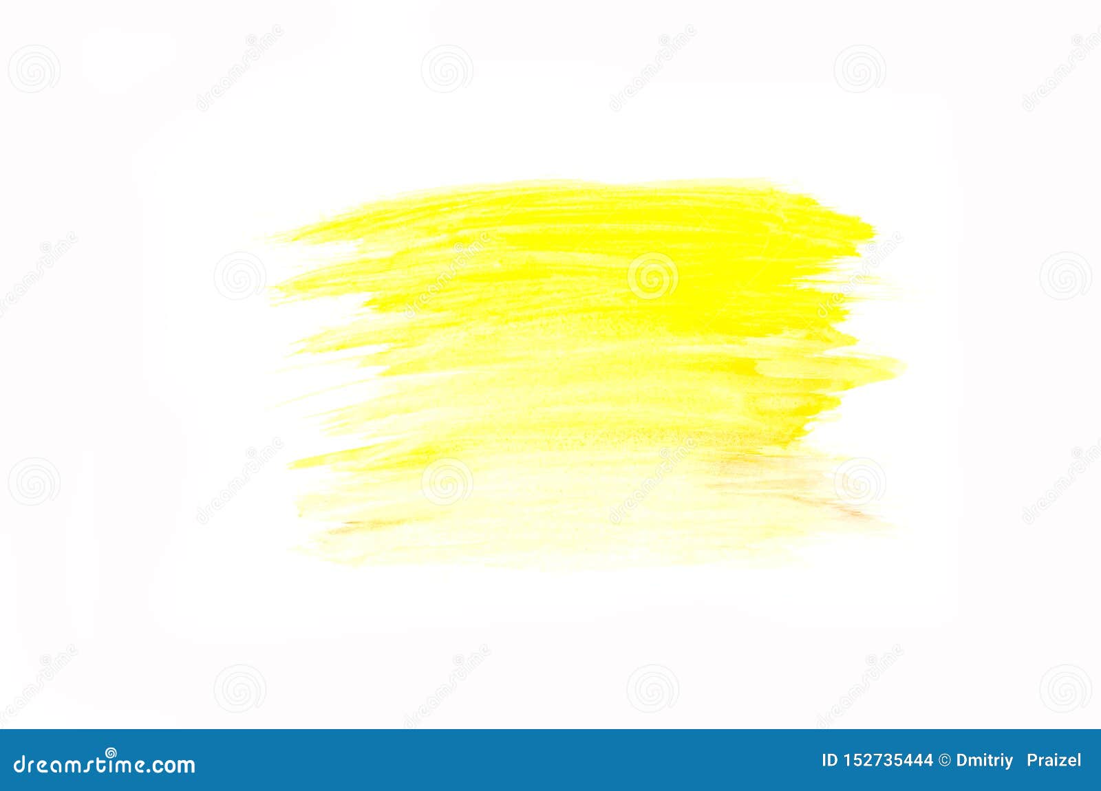 Yellow Spot Painted with Watercolor on a White Background Stock Photo ...