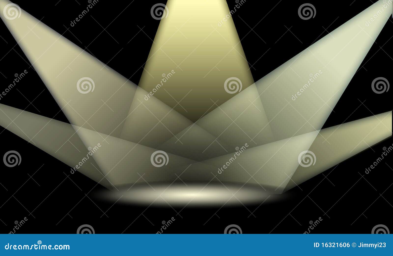 Yellow spotlight stock vector. Illustration of black - 16321606