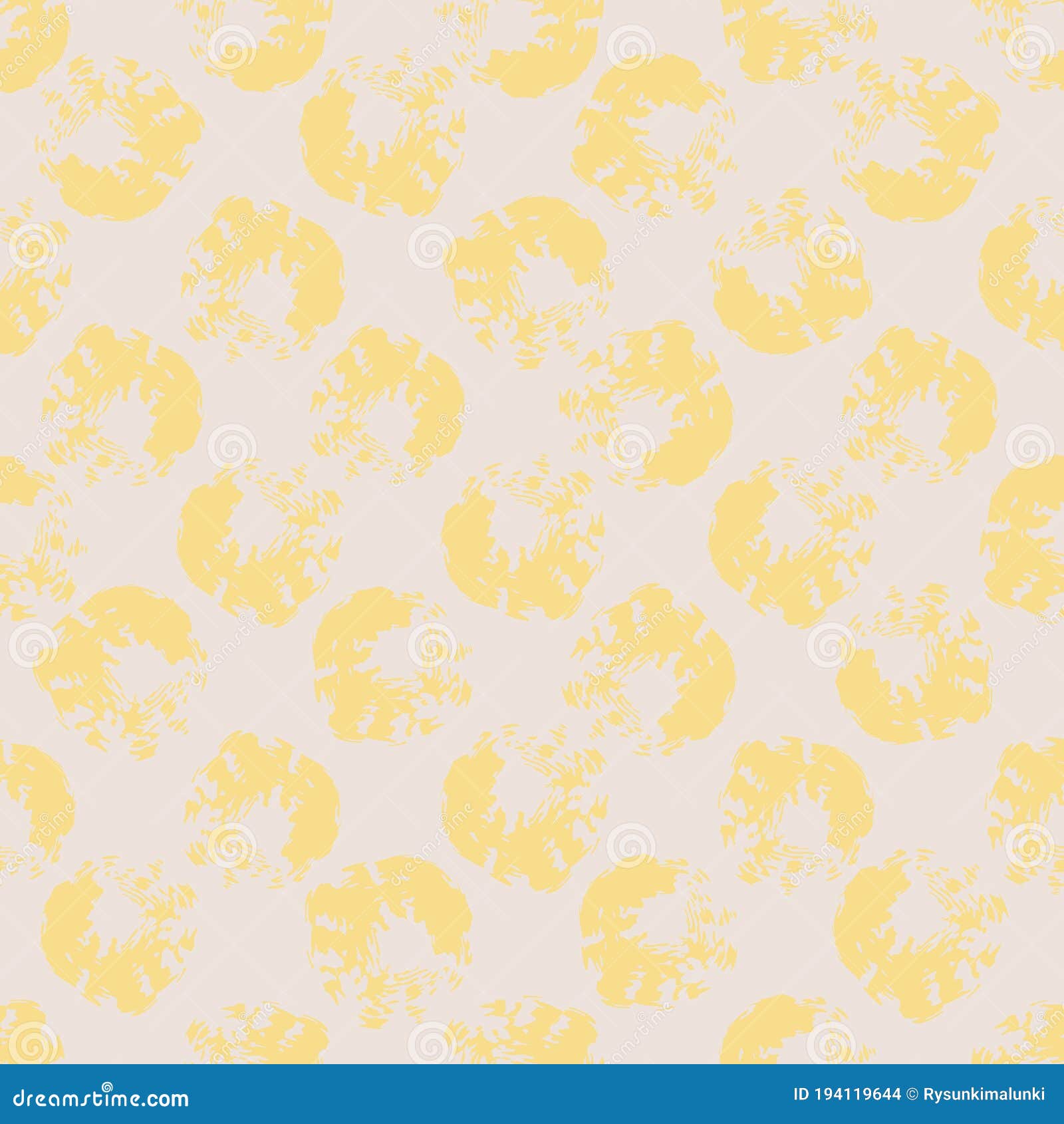Yellow Spotted Texture Seamless Vector Pattern Stock Vector ...