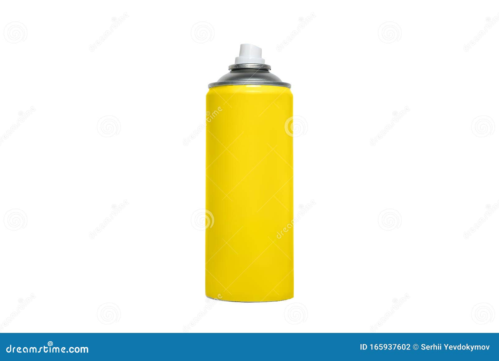 Yellow Spray Can without Inscriptions. Isolate Stock Photo - Image of ...