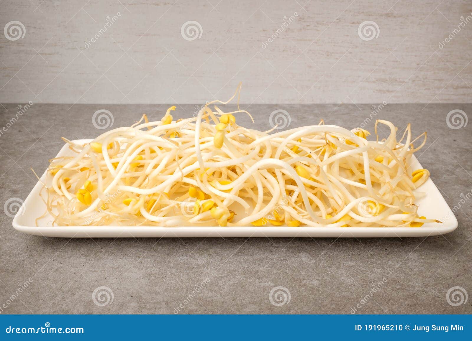 Yellow Sprouts on White Background Stock Photo - Image of greens ...