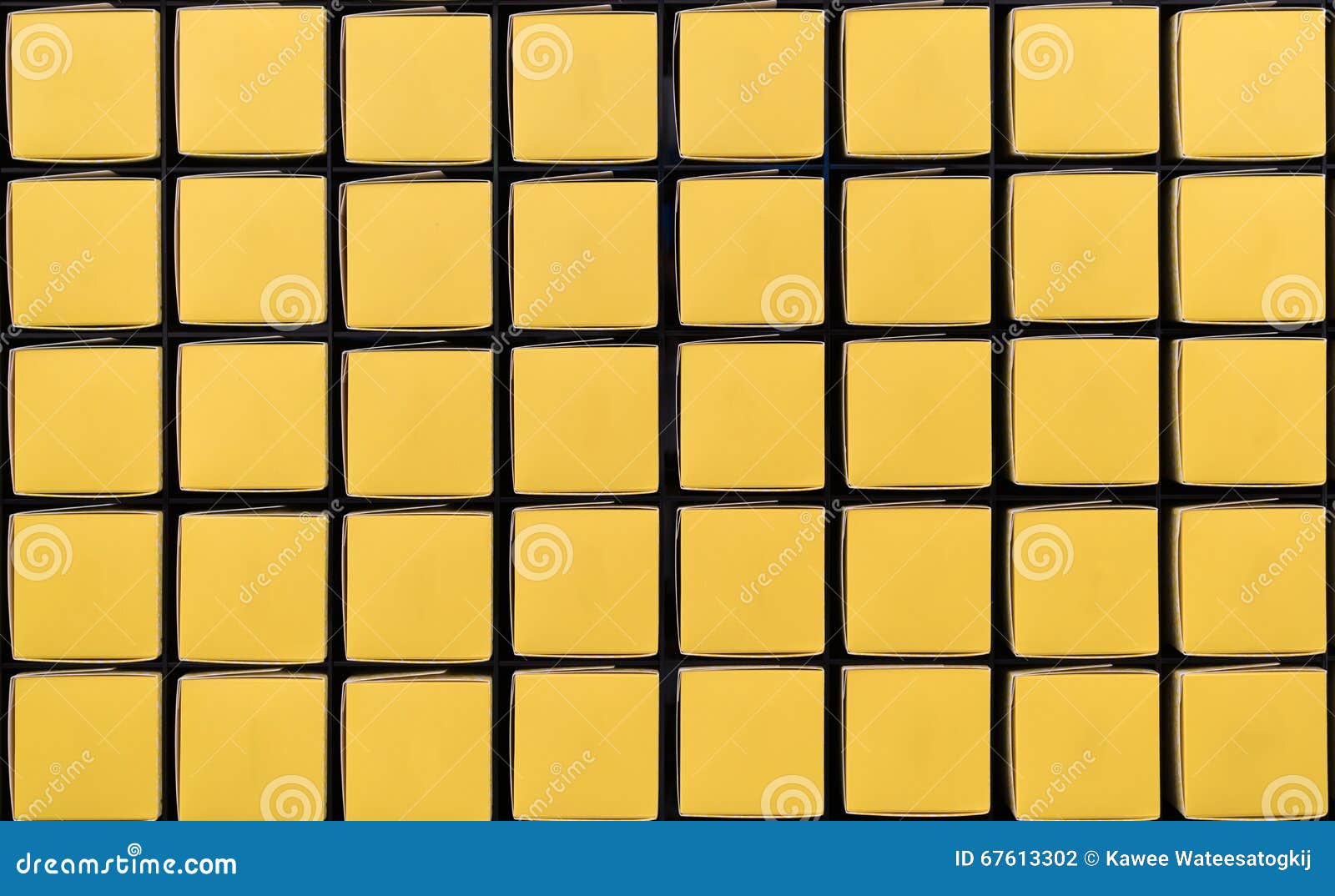 Yellow Square Boxes in Grid Pattern with Copy Space Stock Photo - Image ...