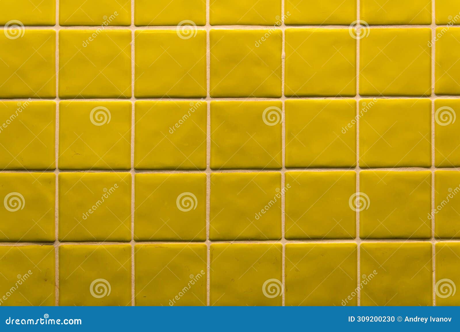 Yellow Square Ceramic Tile Wall Texture Background. Stock Photo - Image ...