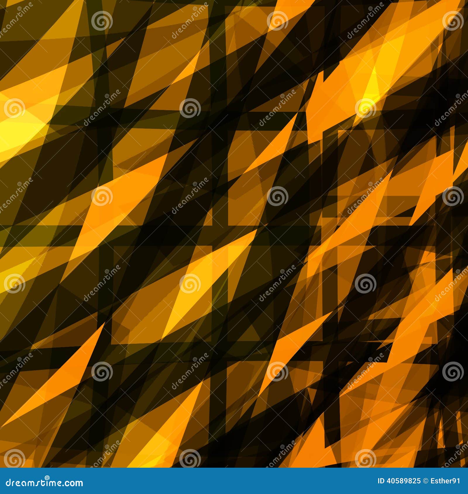 Yellow Square Glowing Abstract Pattern Stock Illustration ...