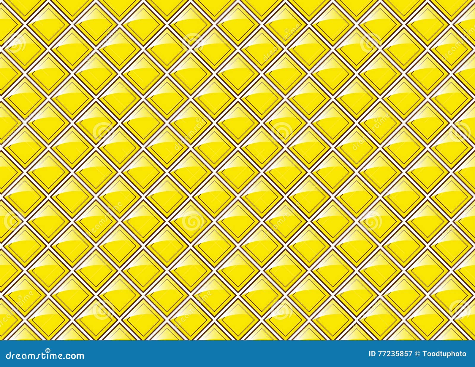 Yellow Square Pattern Glossy Stock Vector - Illustration of beauty ...