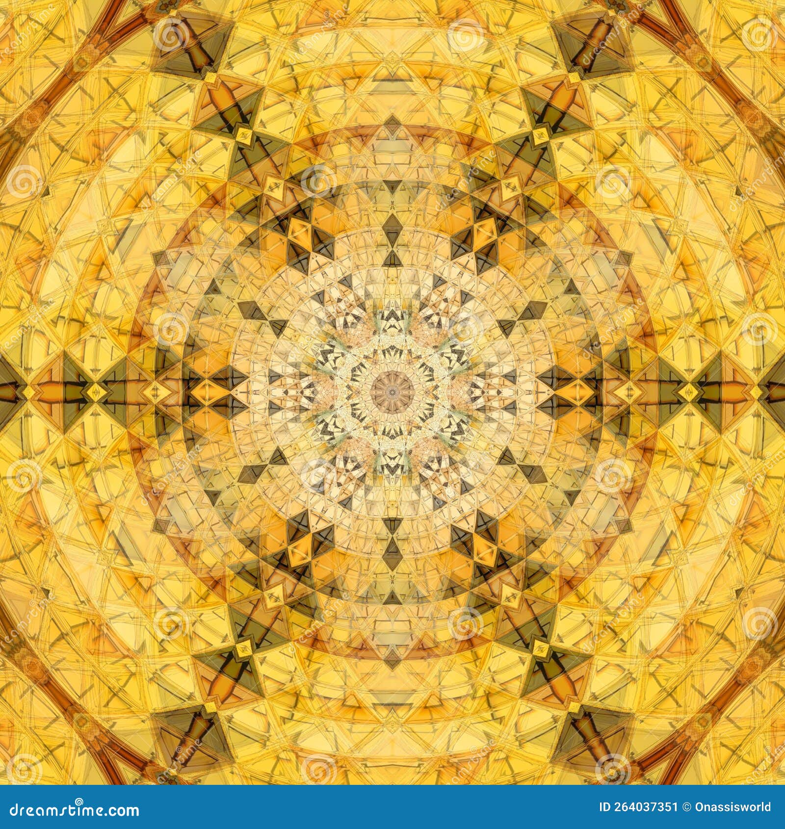 Yellow Squares Abstract Background Shapes and Blurs Stock Illustration ...