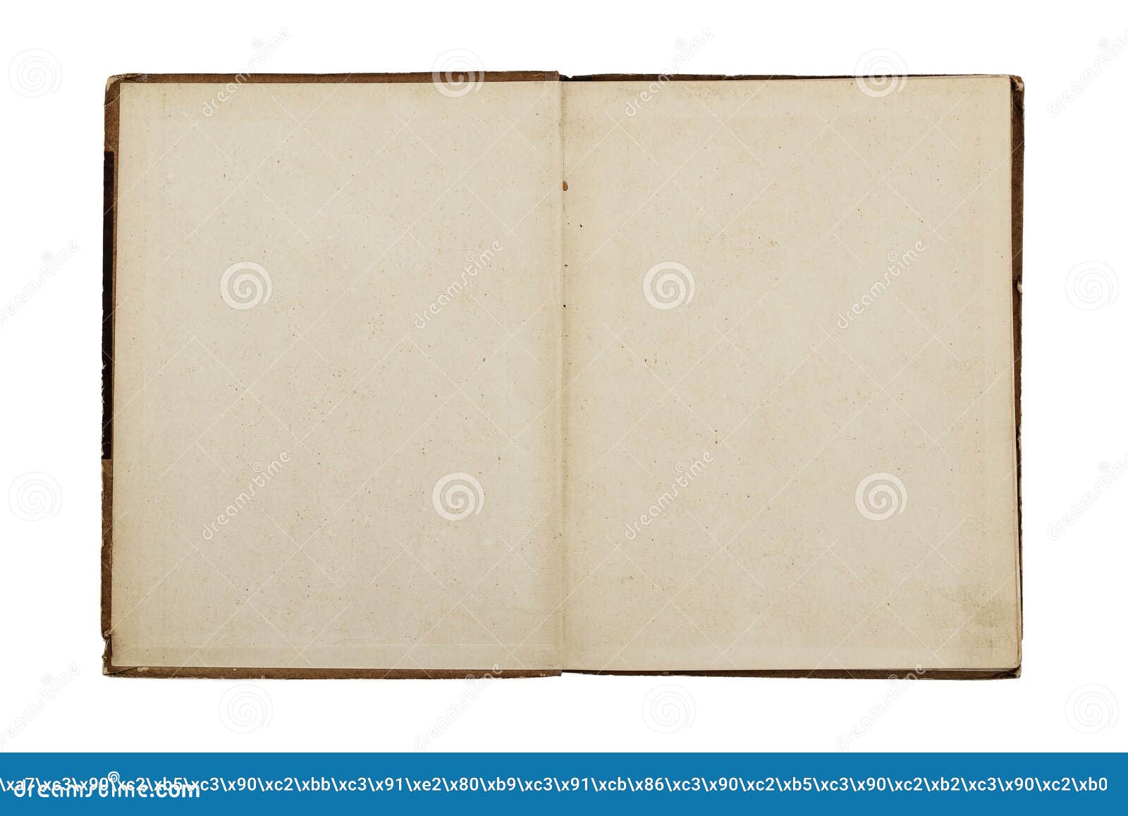 Yellow Stained Paper, Texture, Old Sheets from a Book, Isolate on a ...