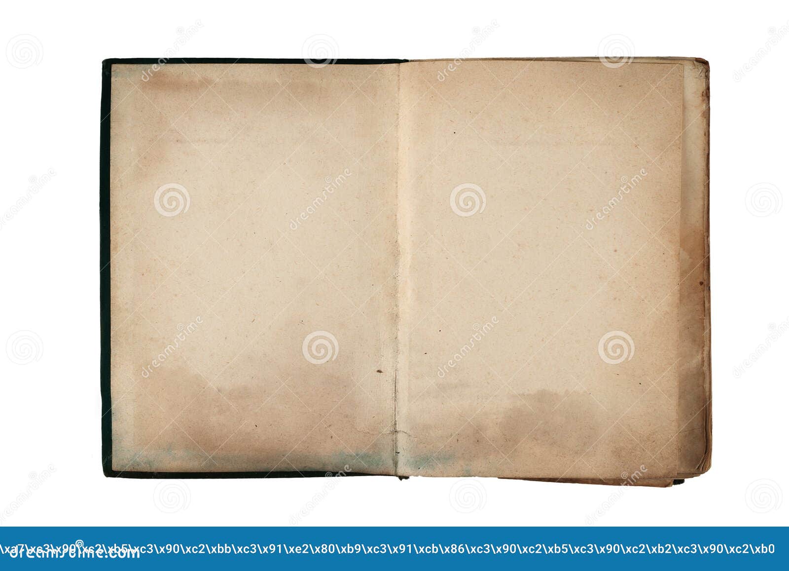 Yellow Stained Paper, Texture, Old Sheets from a Book, Isolate on a ...