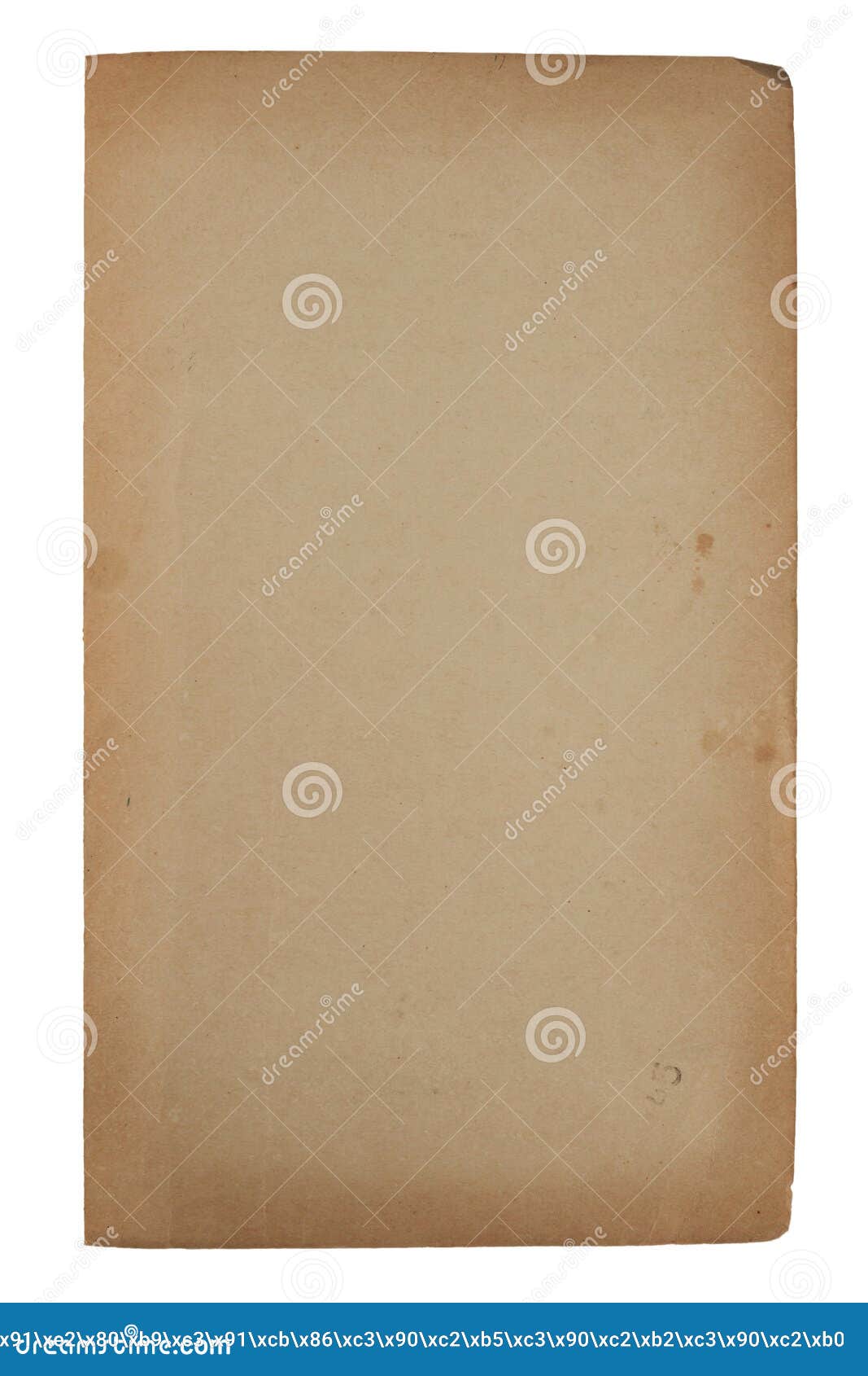 Yellow Stained Paper, Texture, Old Sheets from a Book, Isolate on a ...