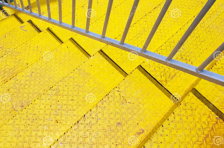 Yellow stair stock image. Image of industrial, melting - 25154357