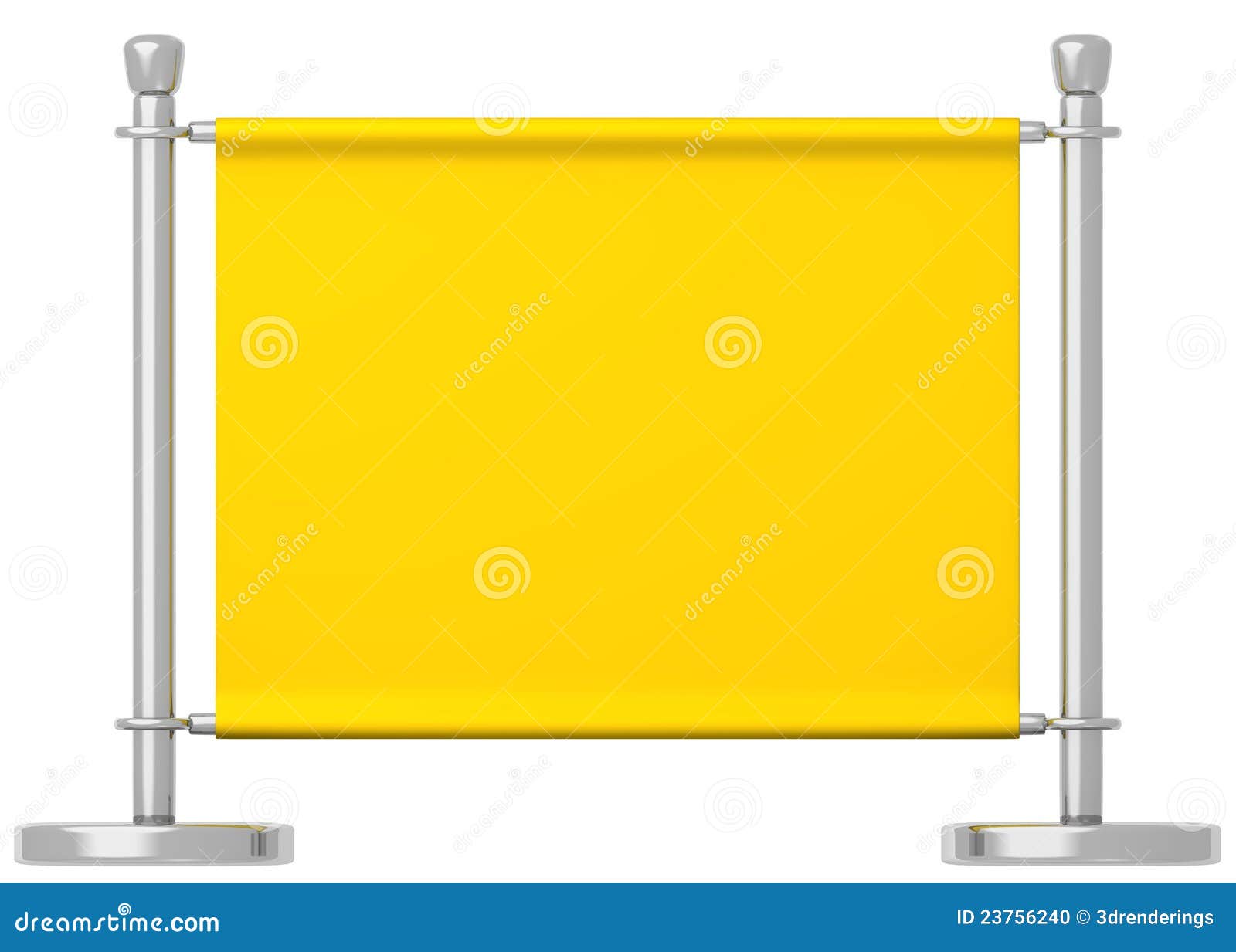 Yellow stand barrier stock illustration. Illustration of pole - 23756240