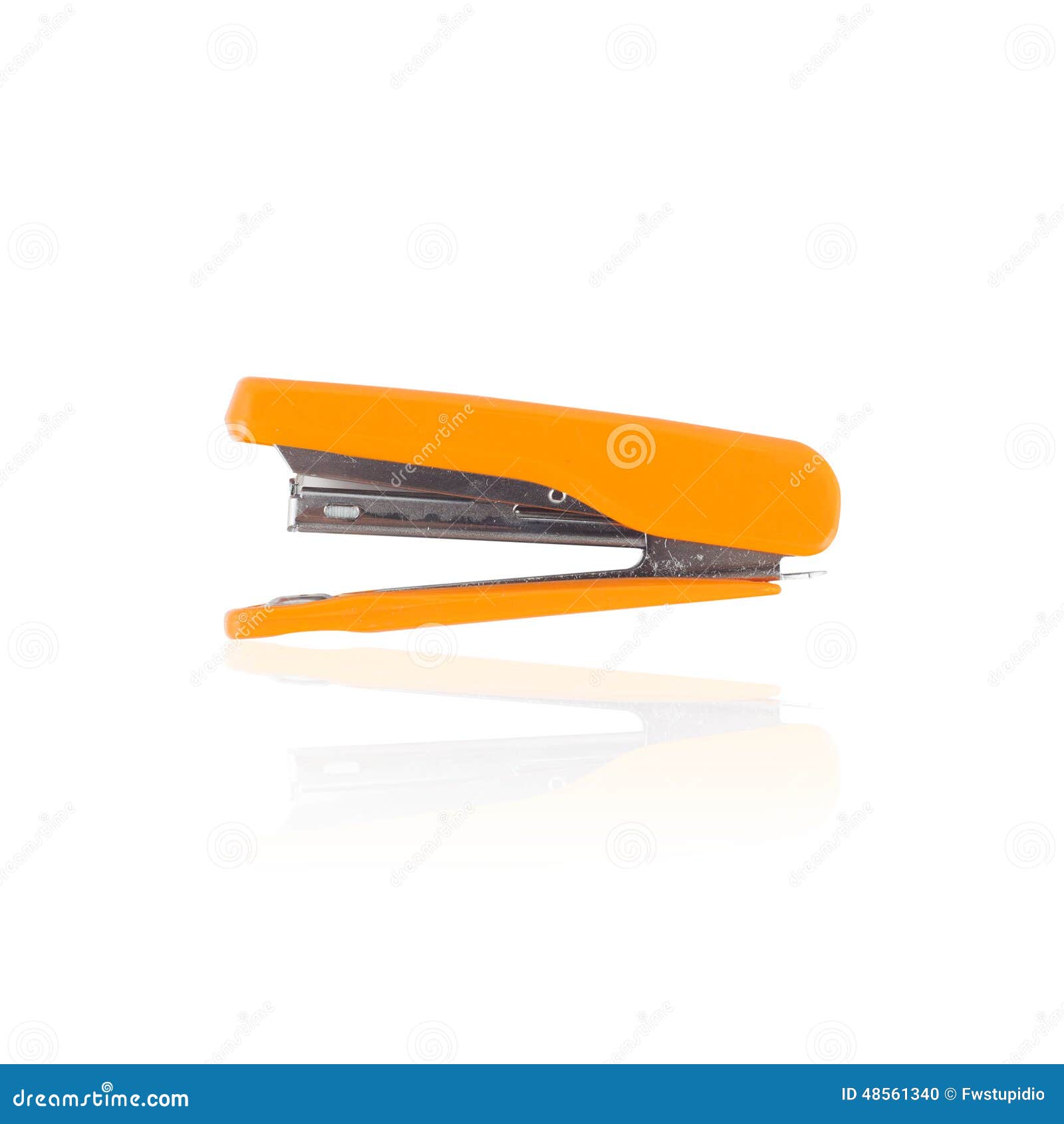 Yellow Stapler Isolated for School or Office Tools on White Background ...