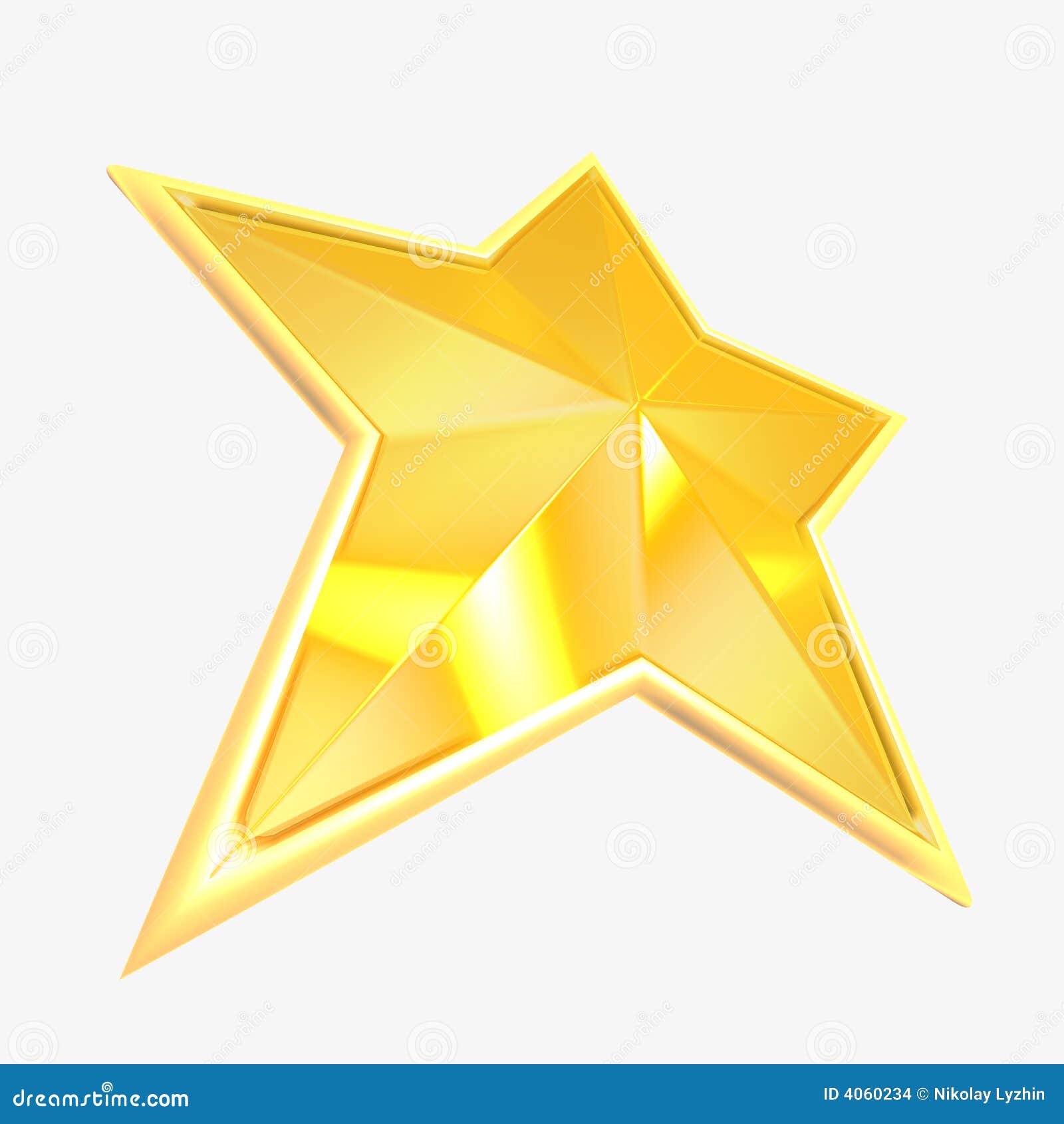 Yellow star stock illustration. Illustration of shape - 4060234