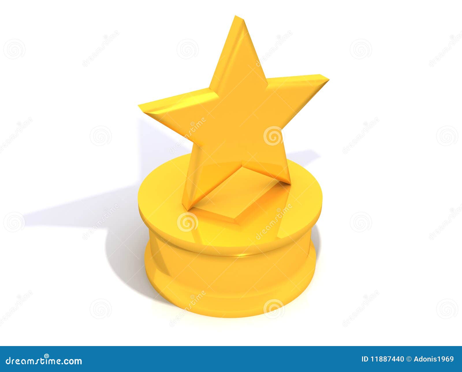 Yellow star award stock illustration. Illustration of shiny - 11887440