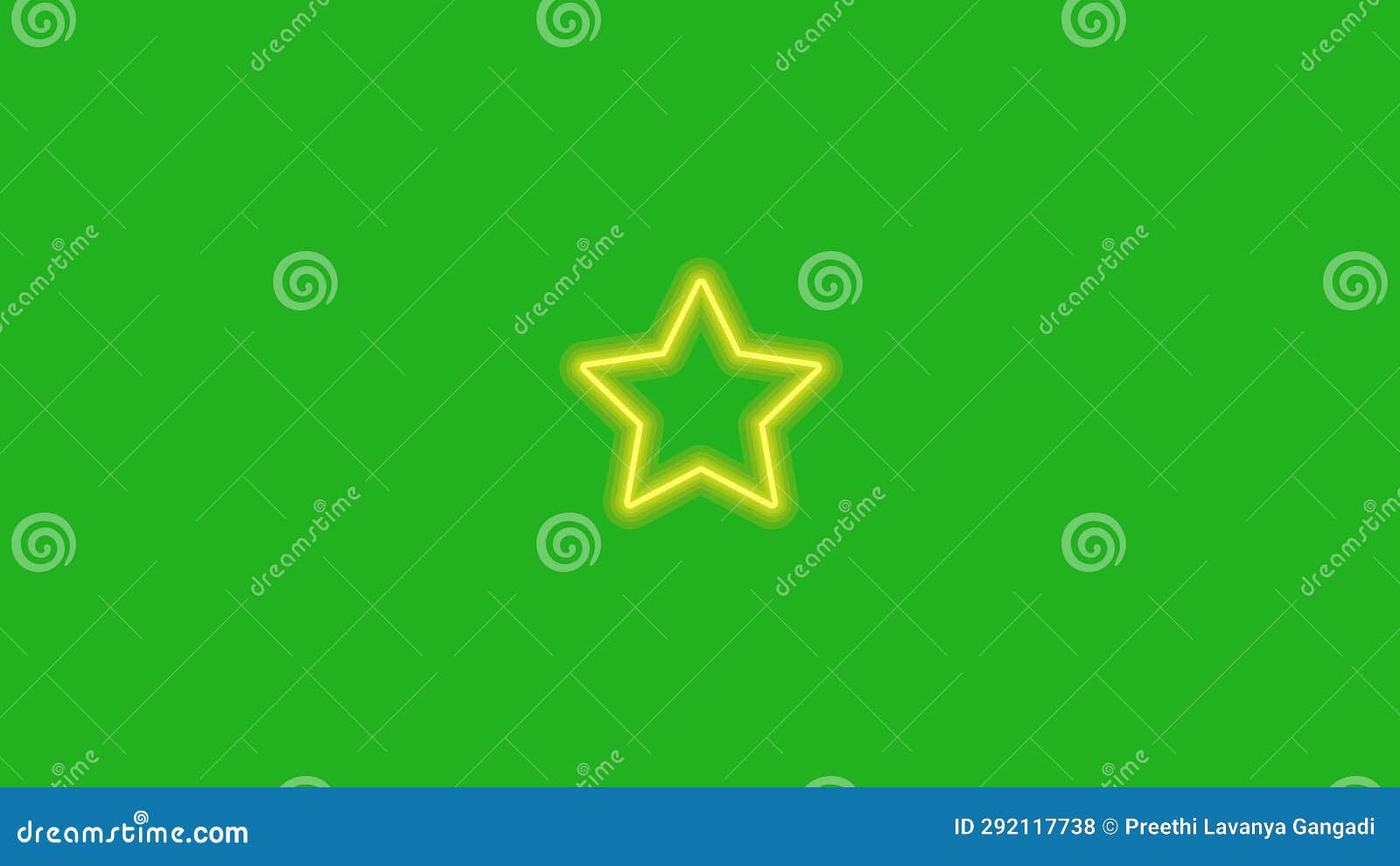 Yellow Star Blinking on and Off on Green Screen Stock Footage - Video ...