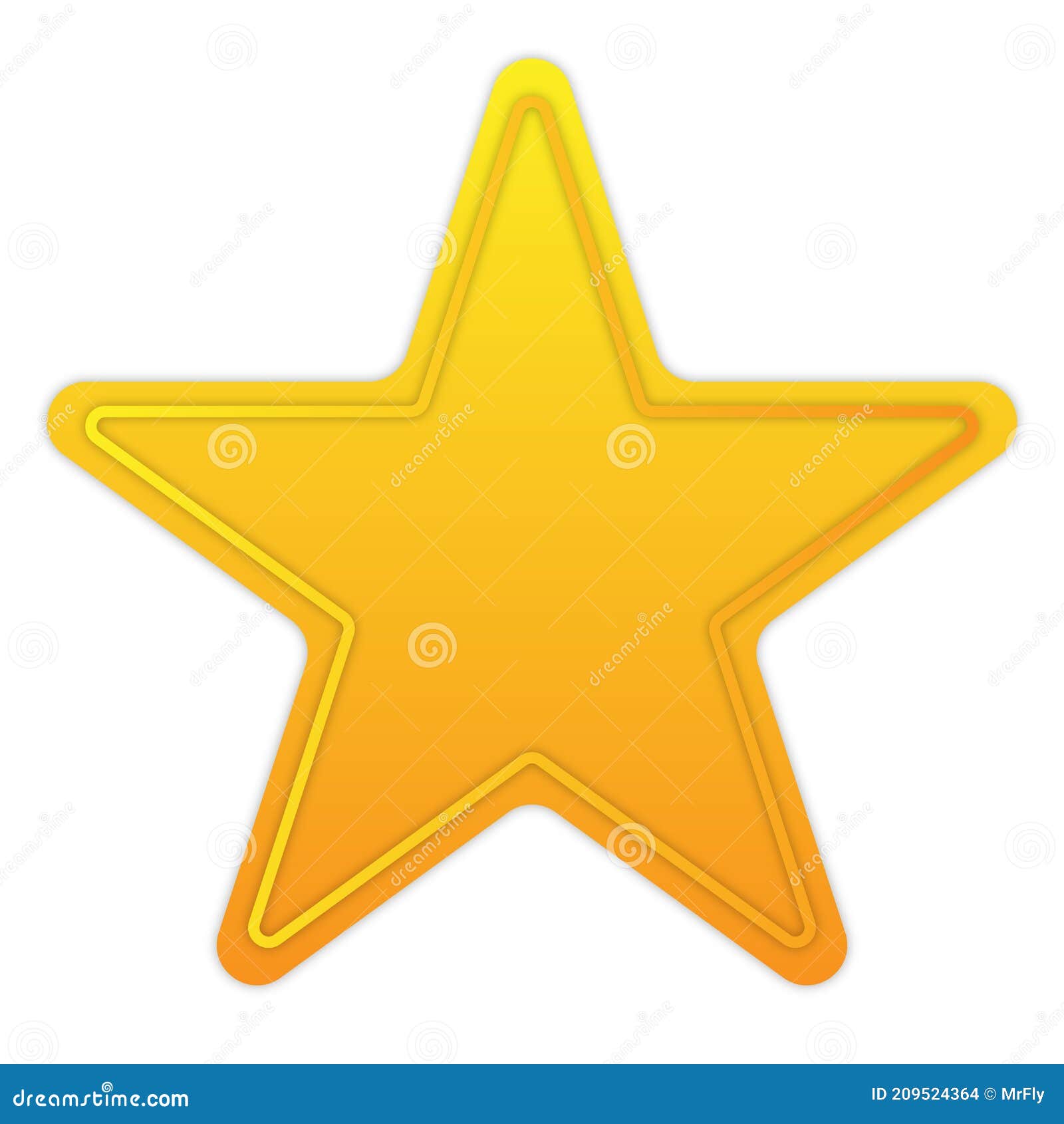 Yellow Star Icon, EPS Editable Vector Illustration Stock Vector ...
