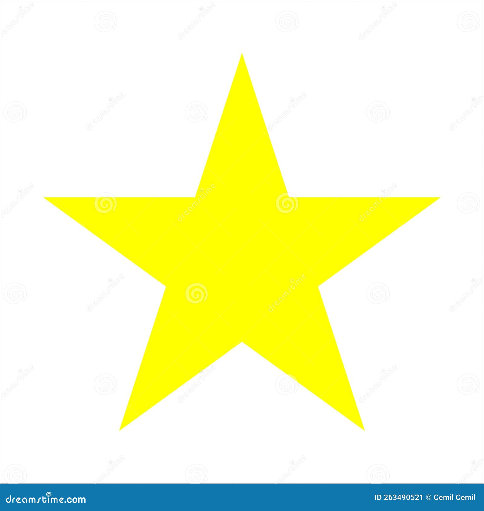 Yellow Star Icon Symbol Vector, Yellow Star Vector Stock Illustration ...