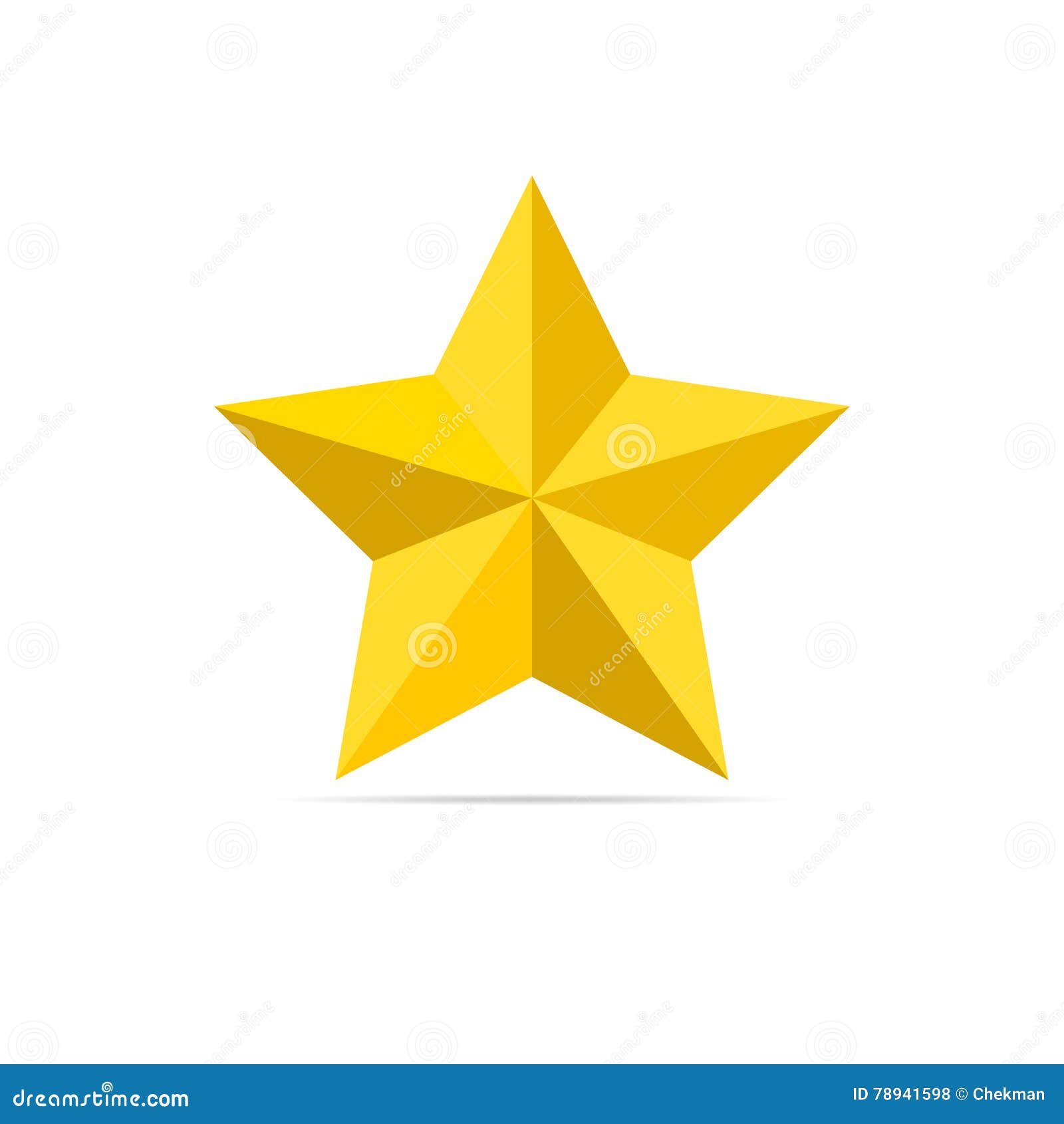 Yellow Star Icon. Vector Illustration. Stock Illustration ...