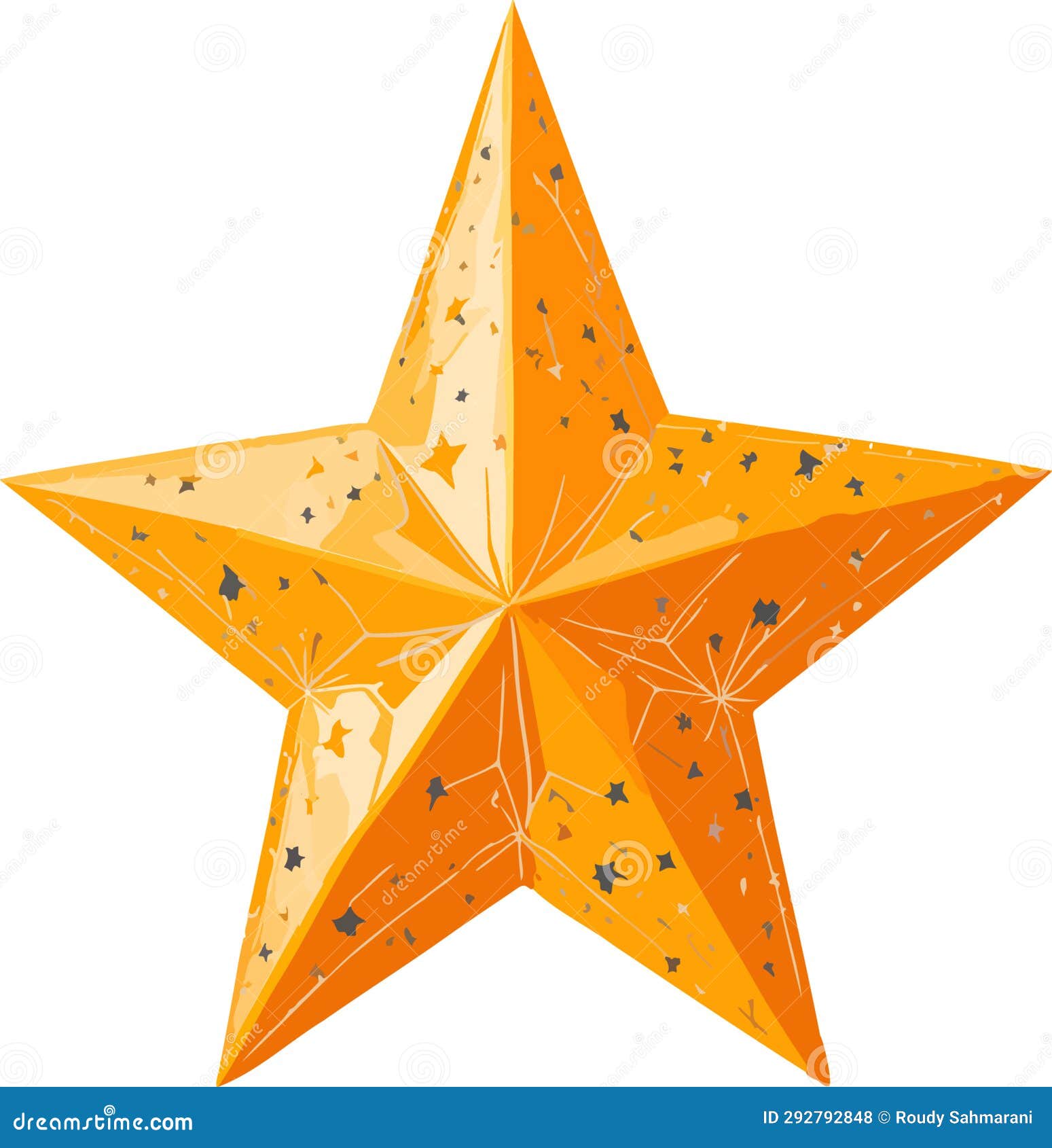 Yellow Star Illustration Vector Format Stock Illustration ...
