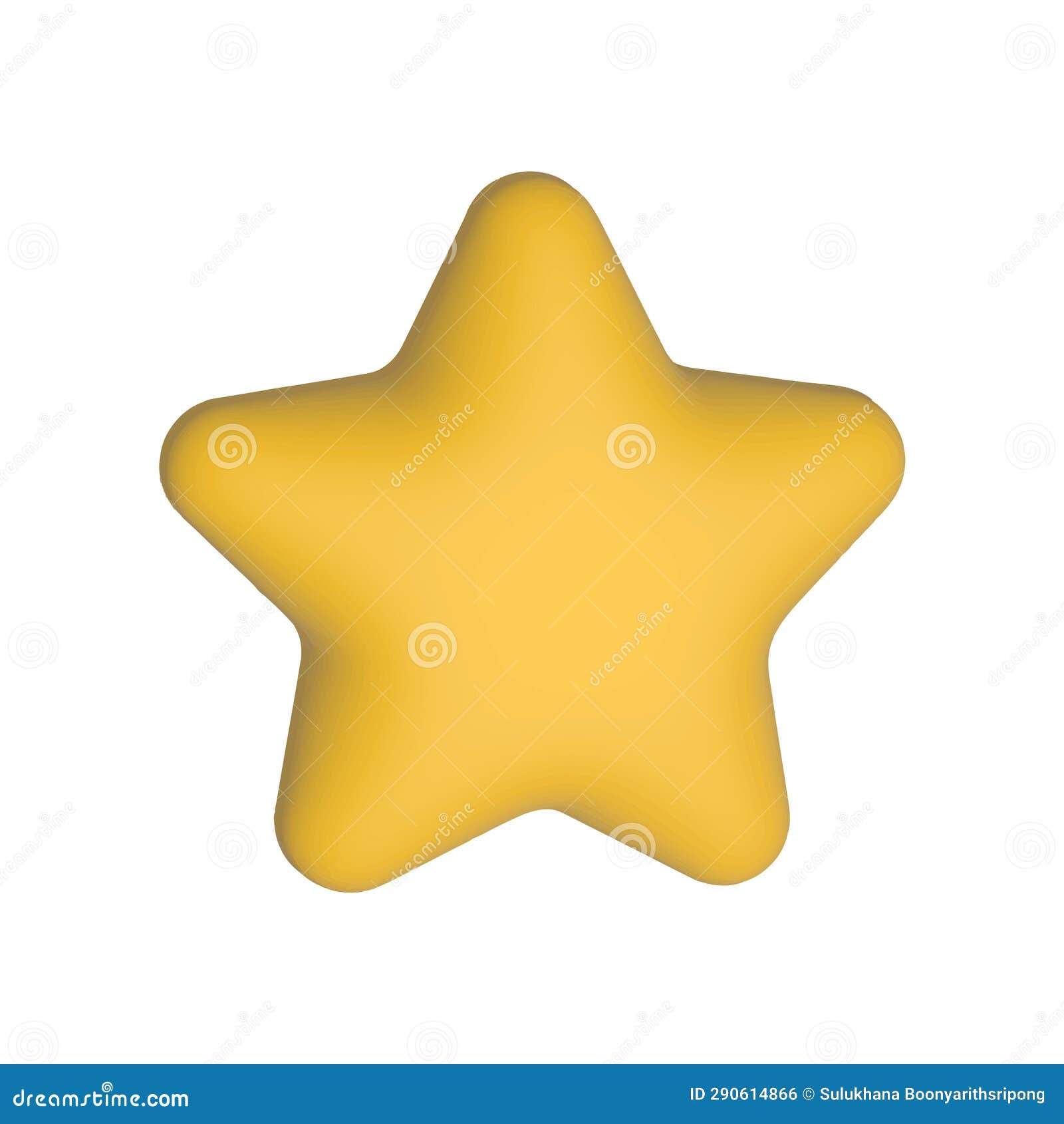 Yellow Star. Realistic 3d Design Stock Vector - Illustration of element ...