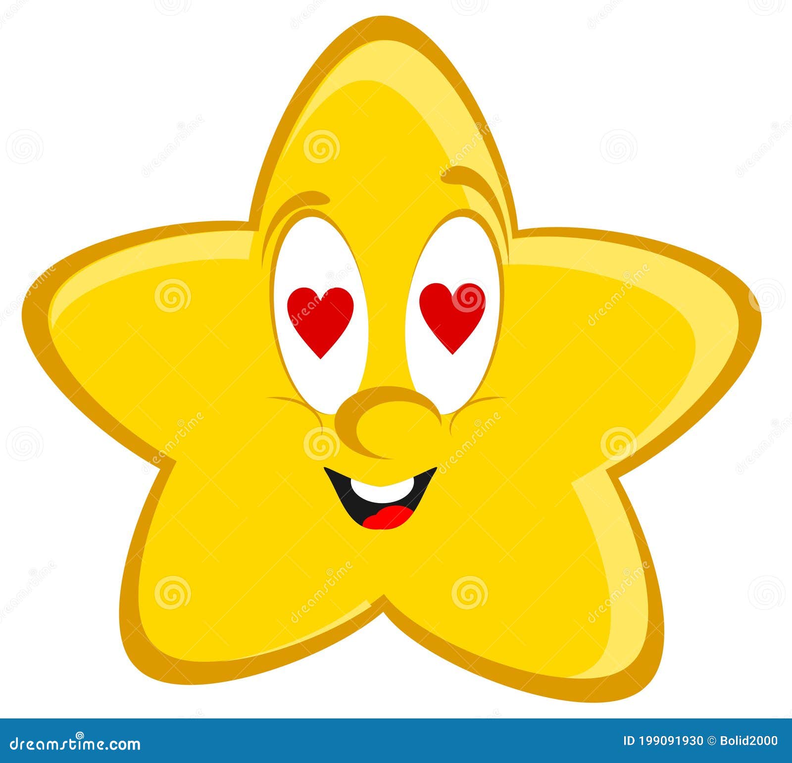 Star in love stock illustration. Illustration of eyes - 199091930
