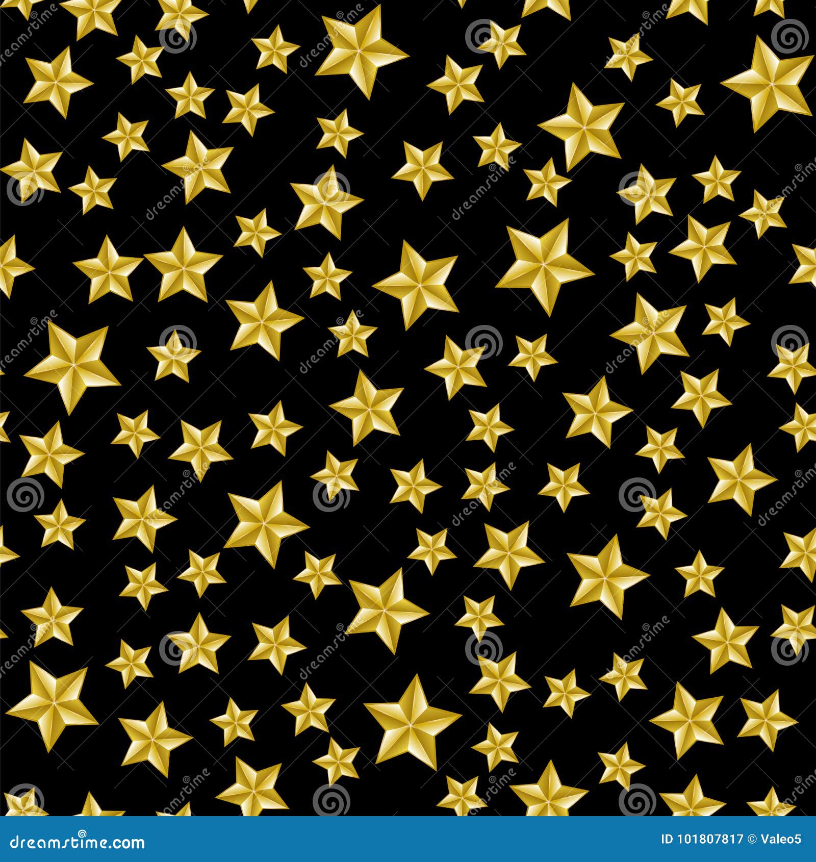 Yellow Star Seamless Pattern Stock Illustration - Illustration of ...