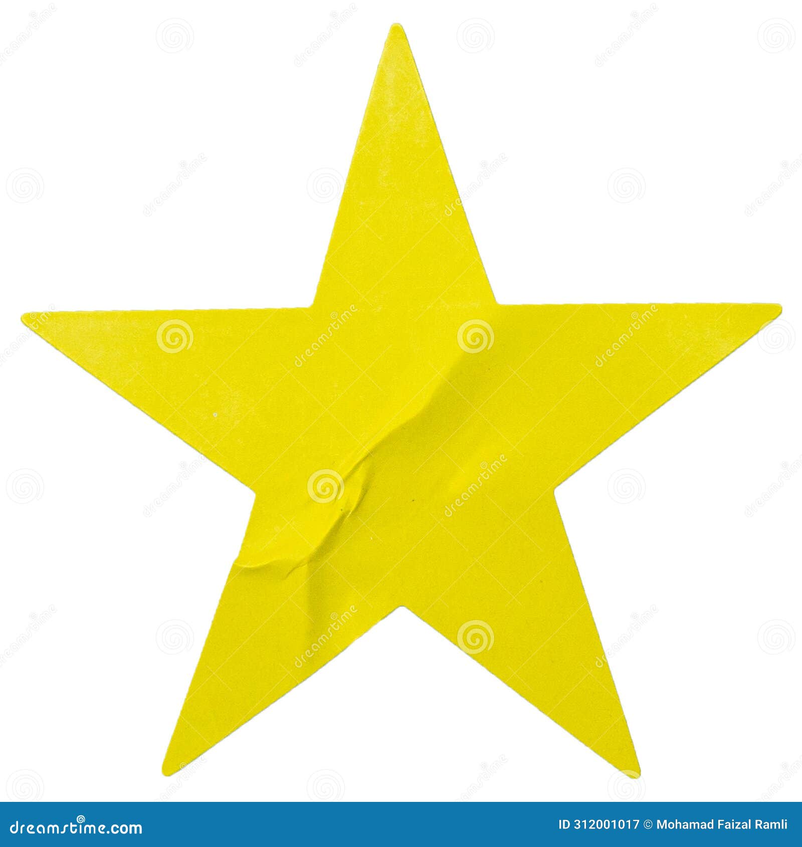 Yellow Star Shape Sticker Isolated on White Stock Image - Image of ...