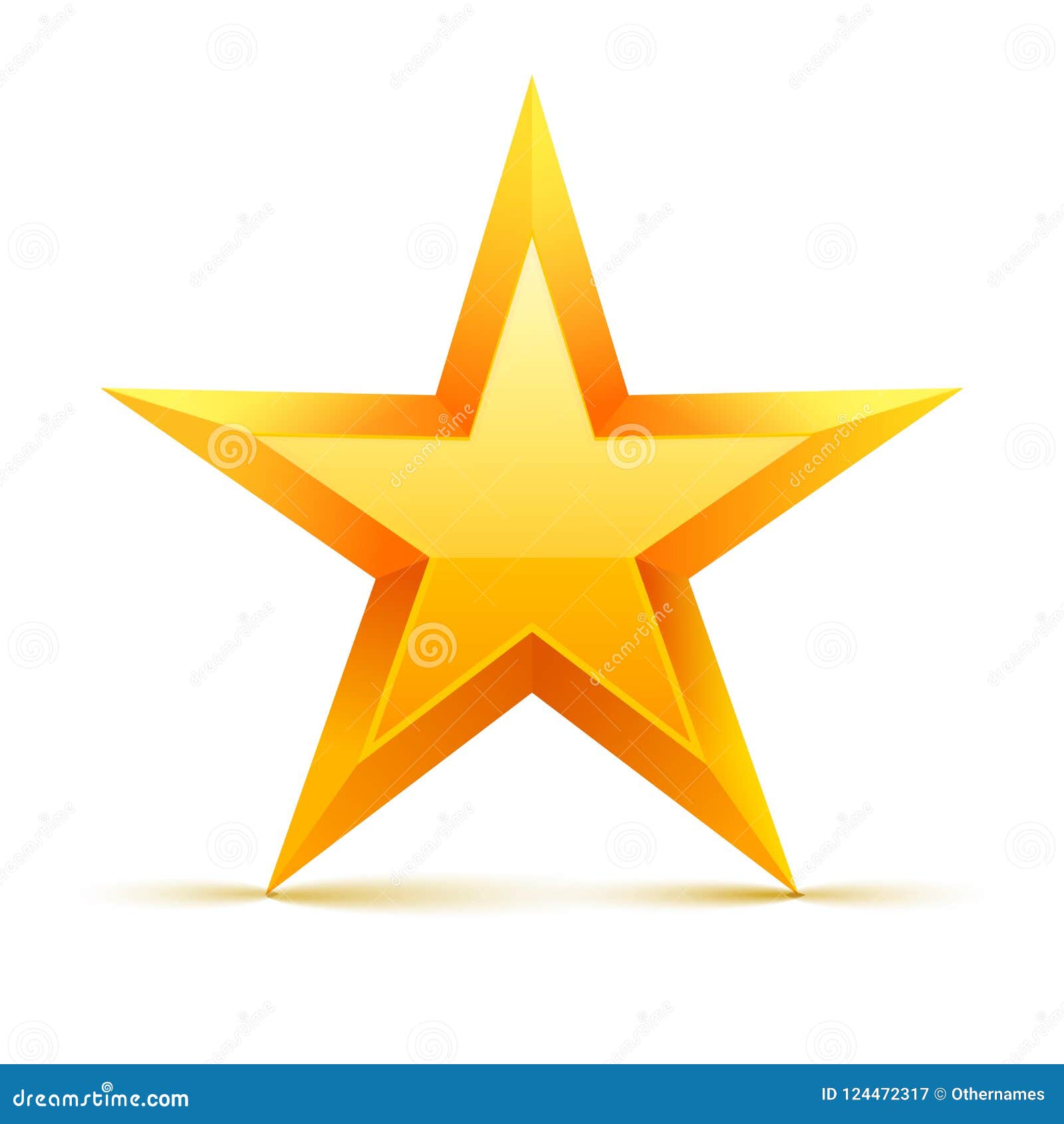 Yellow Star. Vector Illustration. Stock Vector - Illustration of ...