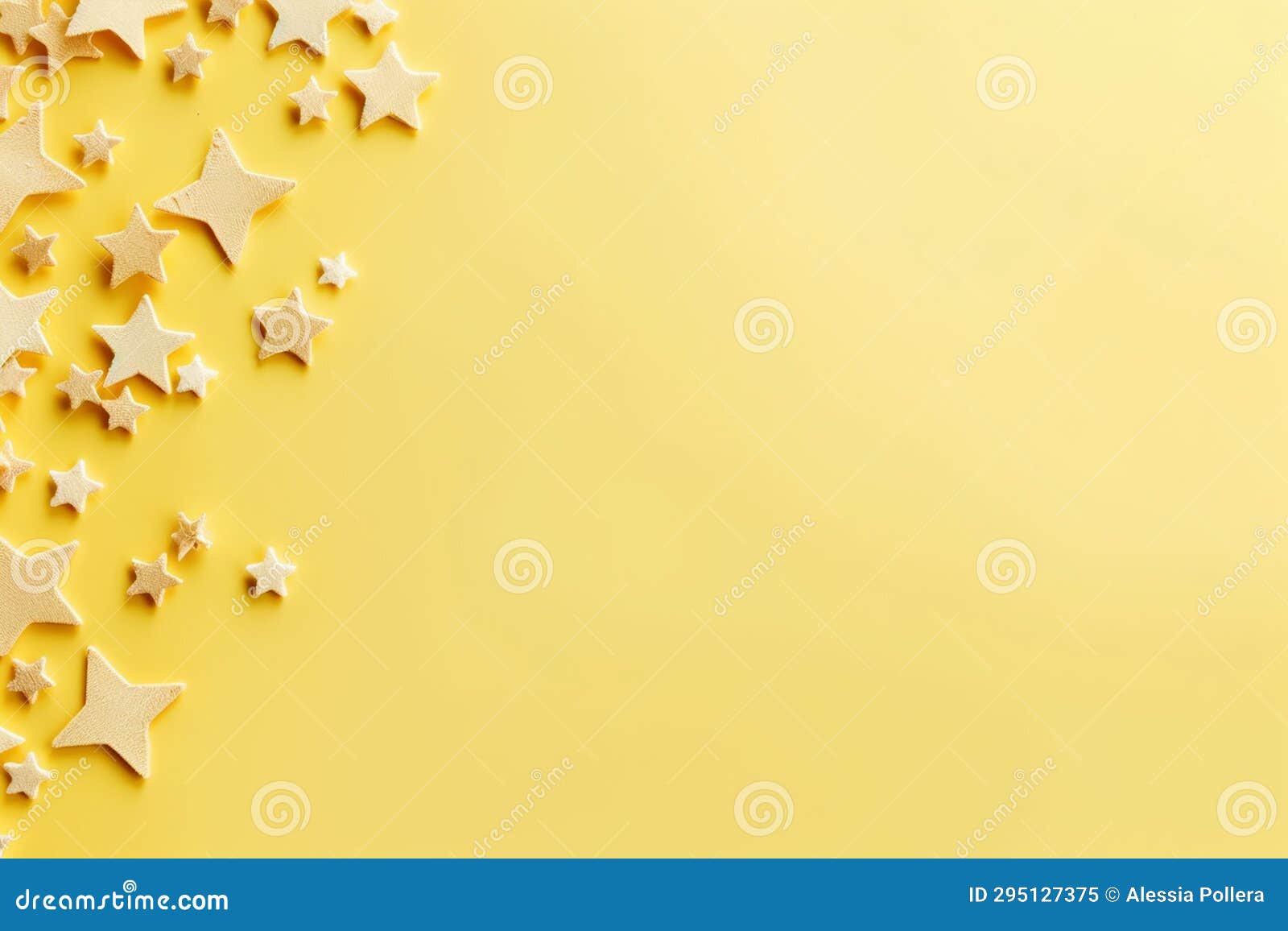 Yellow Stars on Yellow Background, Copy Space, Spark, Light Stock ...