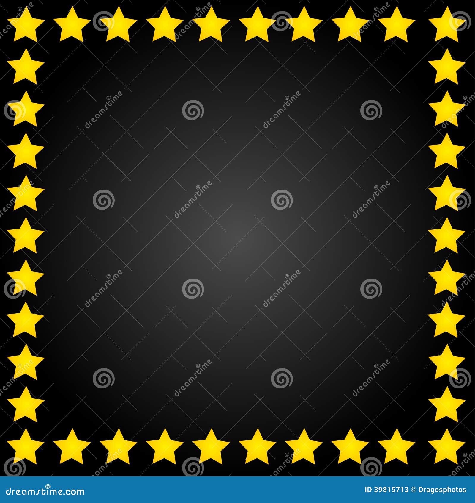 Yellow stars frame stock illustration. Illustration of logos - 39815713