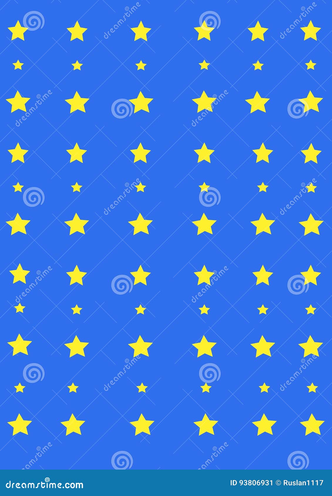 Yellow Stars on Light Blue Background Stock Vector - Illustration of ...