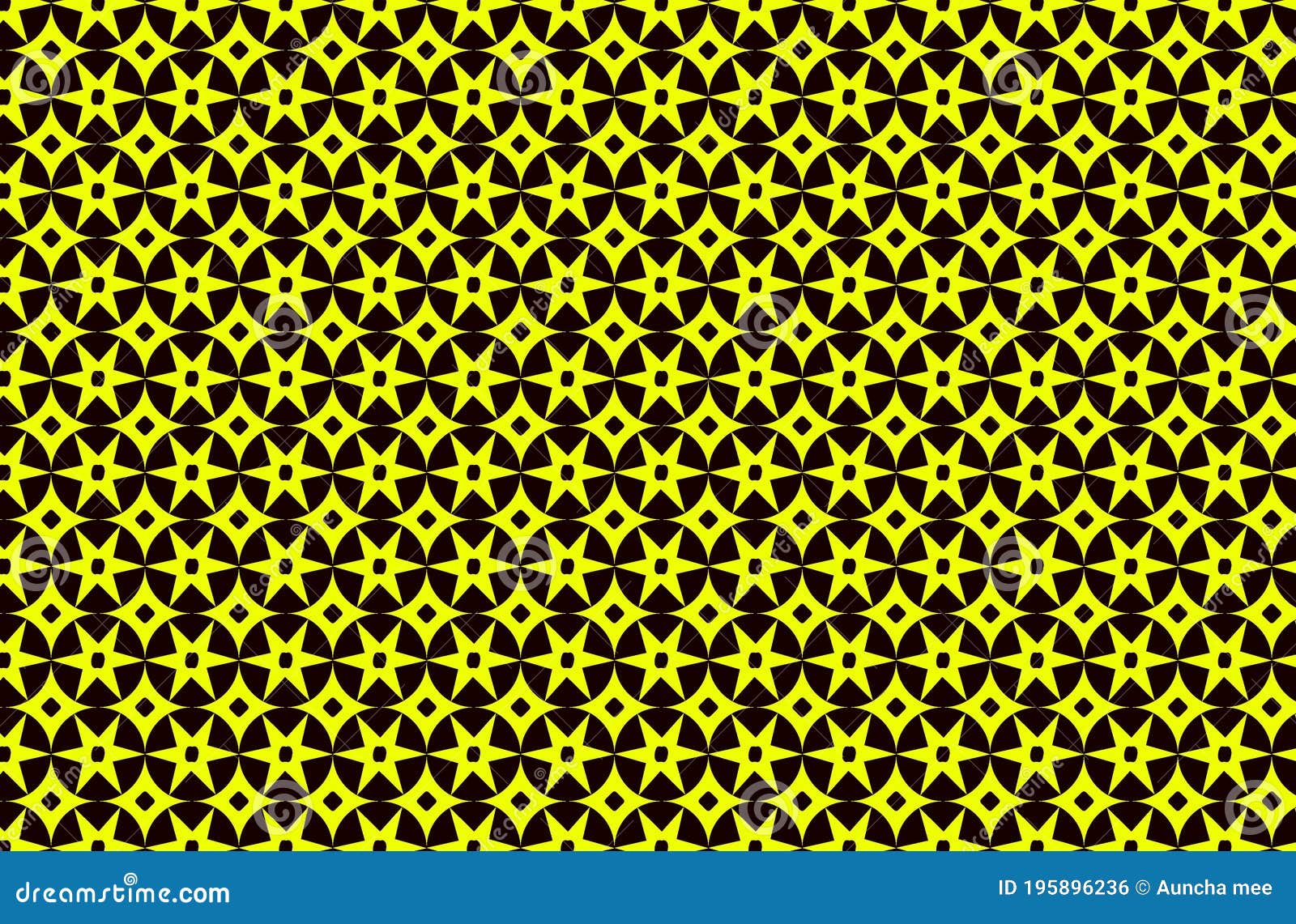 Yellow Stars Pattern on Black Background. Stock Photo - Image of ...