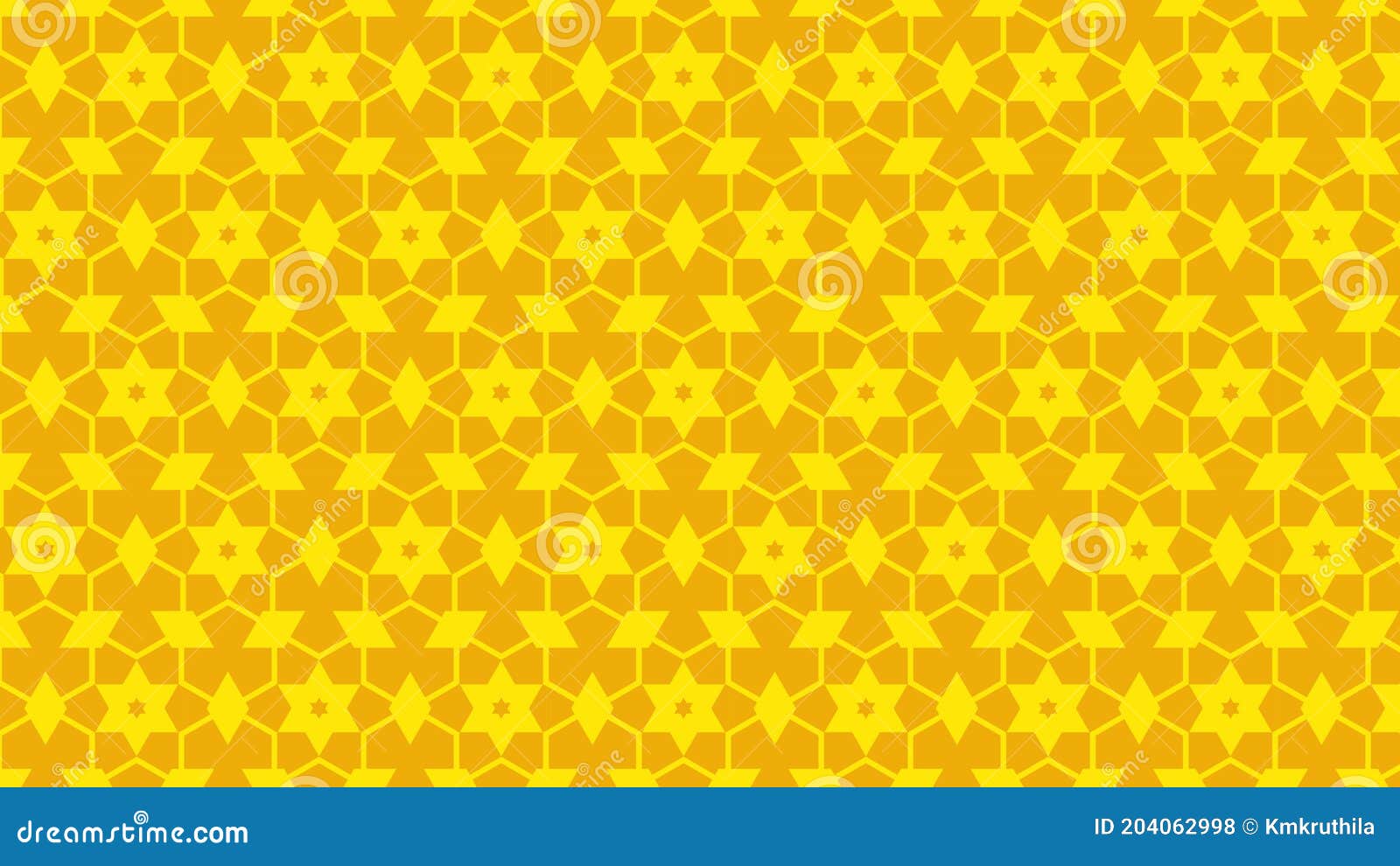 Yellow Stars Pattern Vector Stock Illustration - Illustration of ...