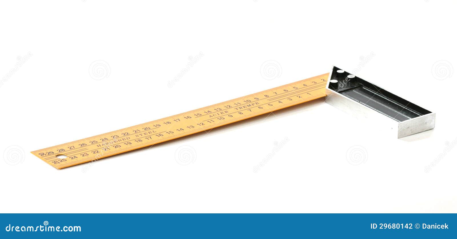 Yellow steel angle tool stock photo. Image of steel, closeup - 29680142