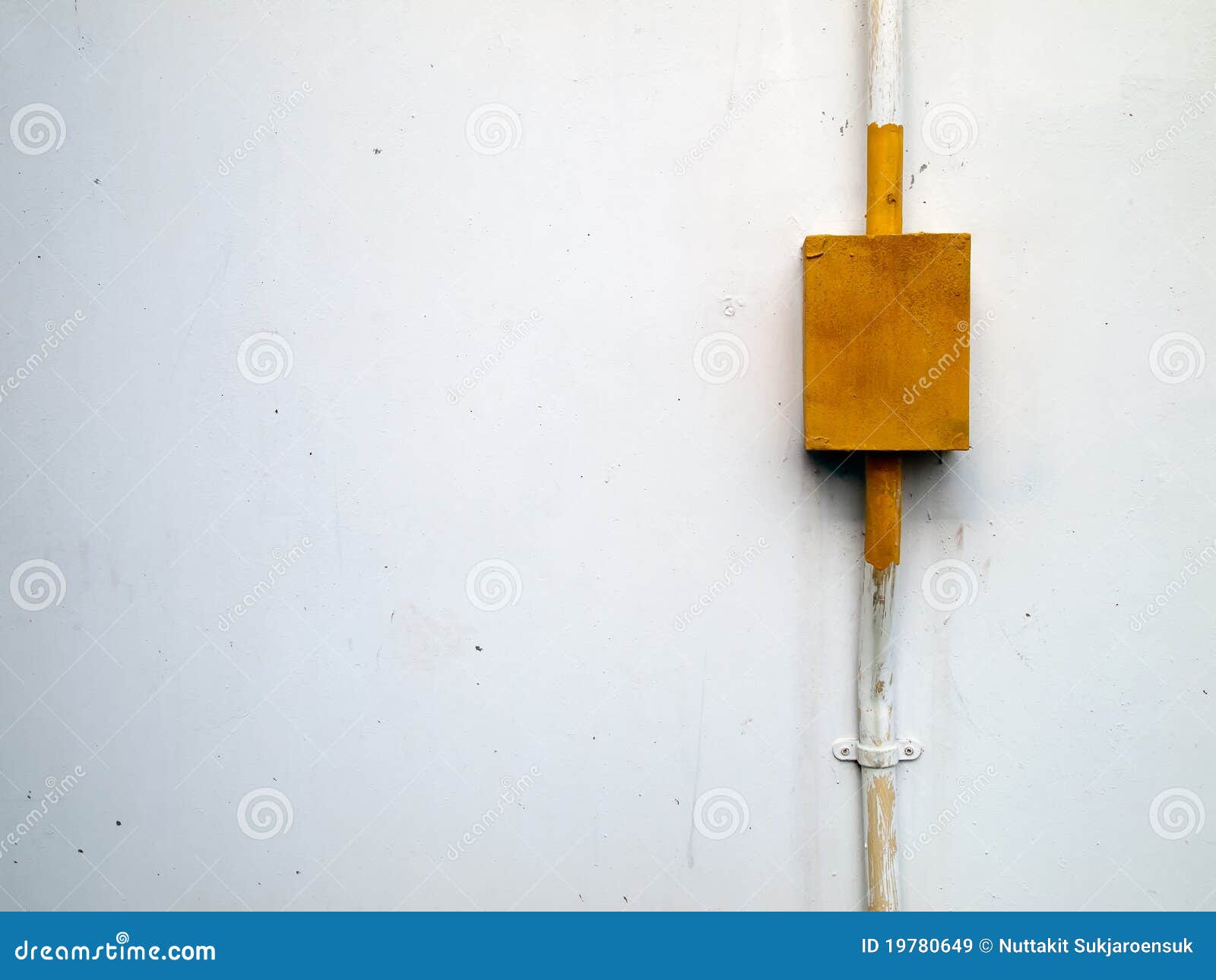 Yellow Steel Box for Electrical Work Stock Image - Image of electrical ...