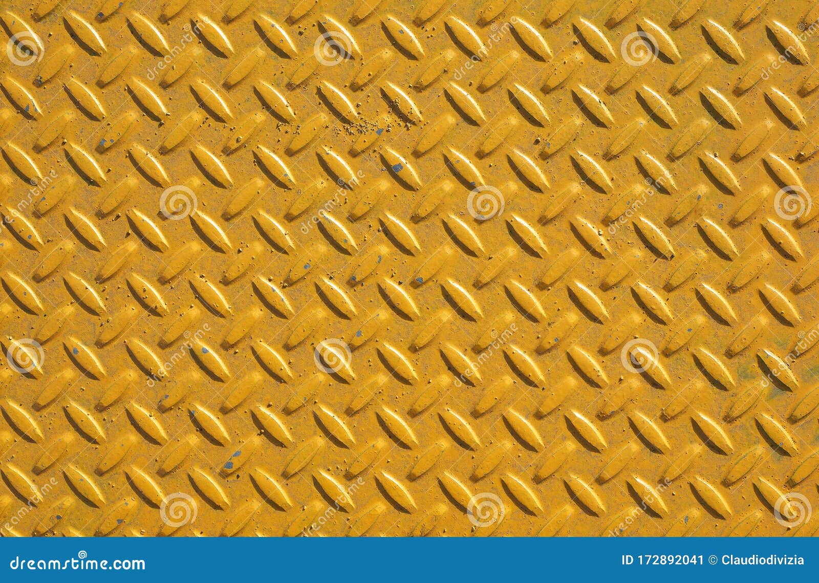 Yellow Steel Diamond Plate Background Stock Image - Image of iron ...