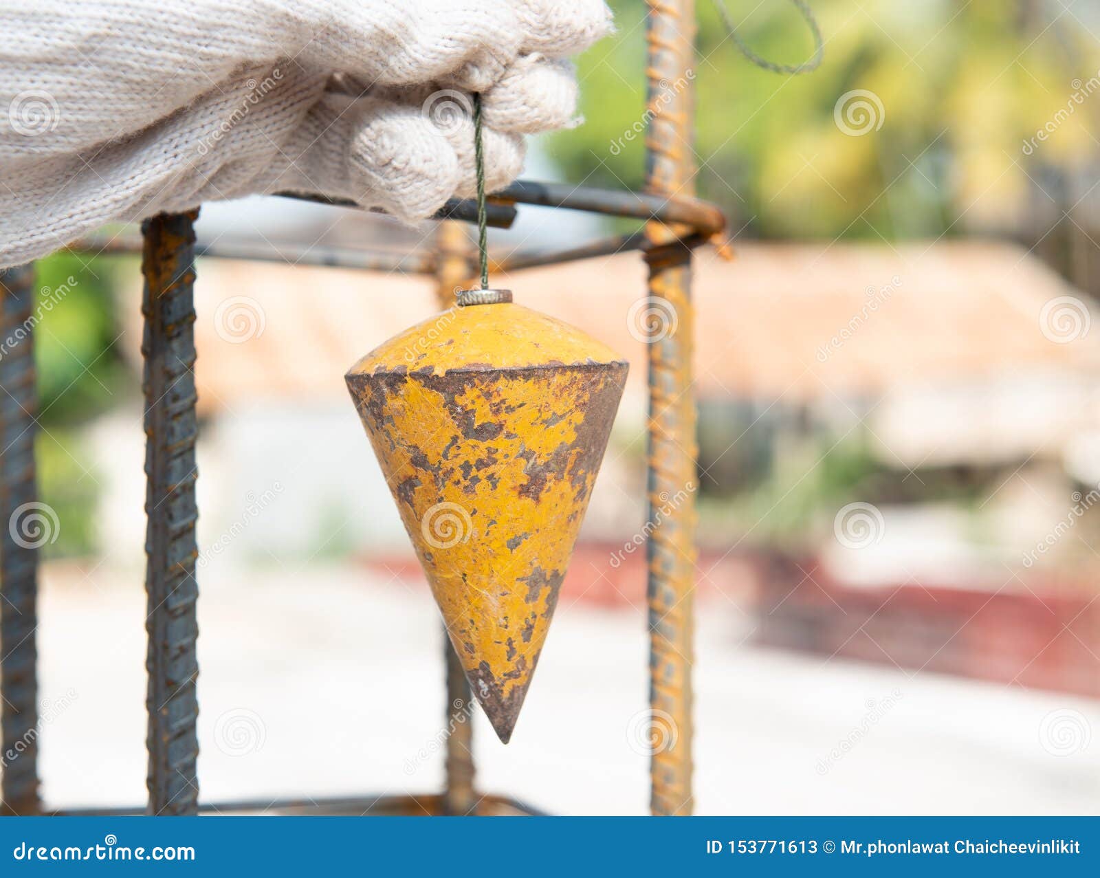 Yellow steel plummets stock image. Image of document - 153771613