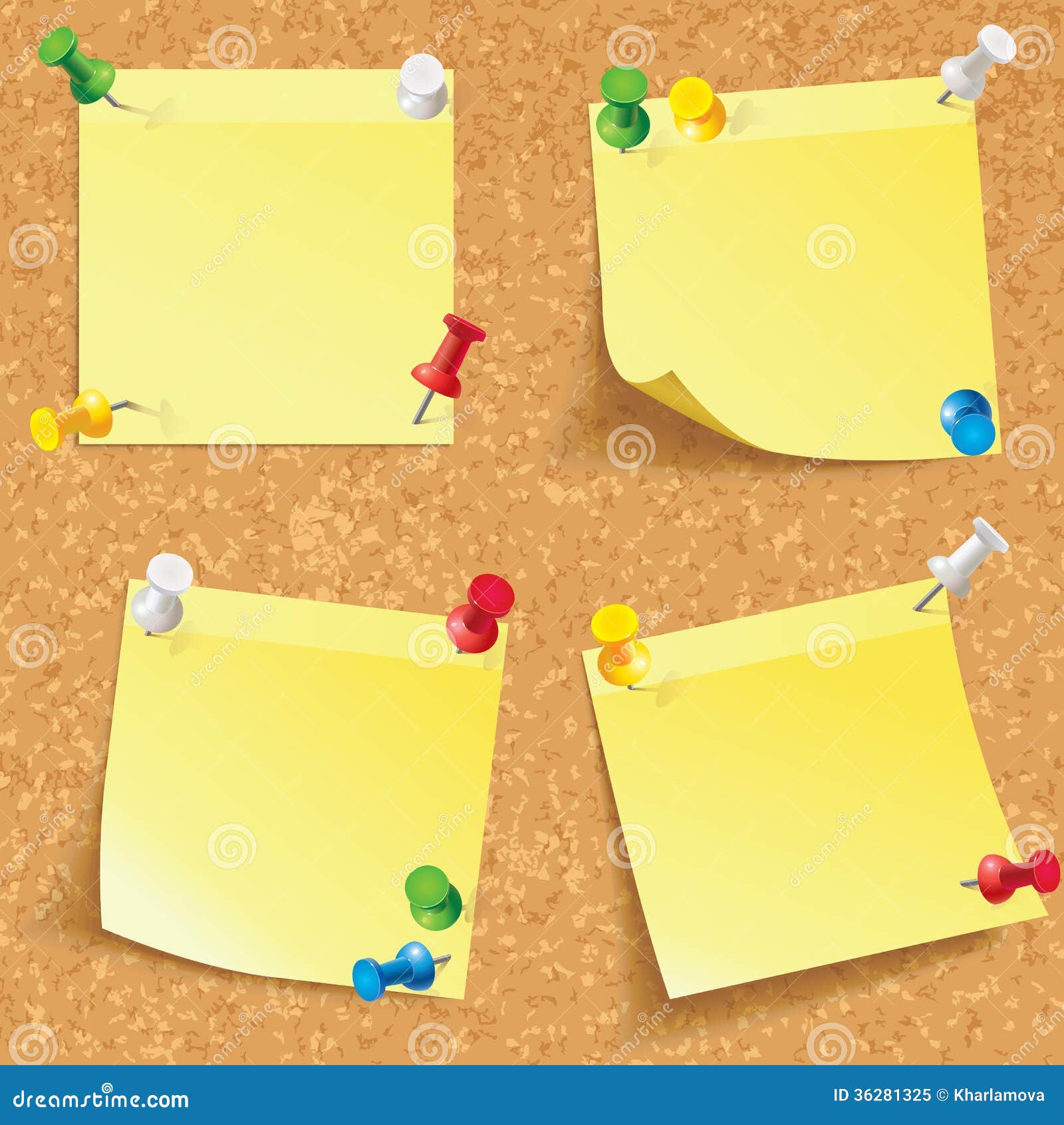 Stick Note Paper With Blue Color Isolate On White Background Royalty ...