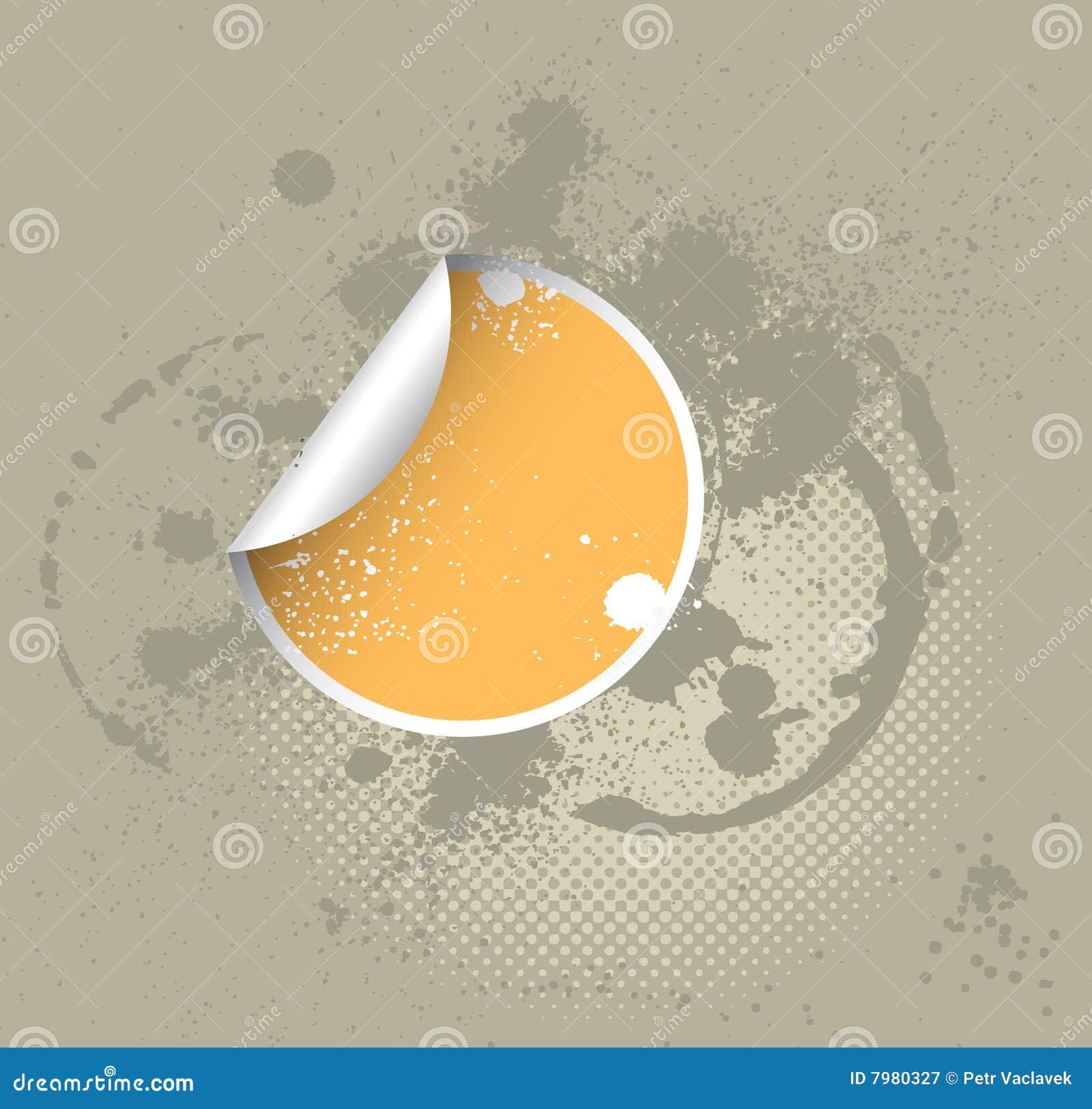 Yellow Sticker With Lettering Text Nice Day And Silhouette Of The Sun ...