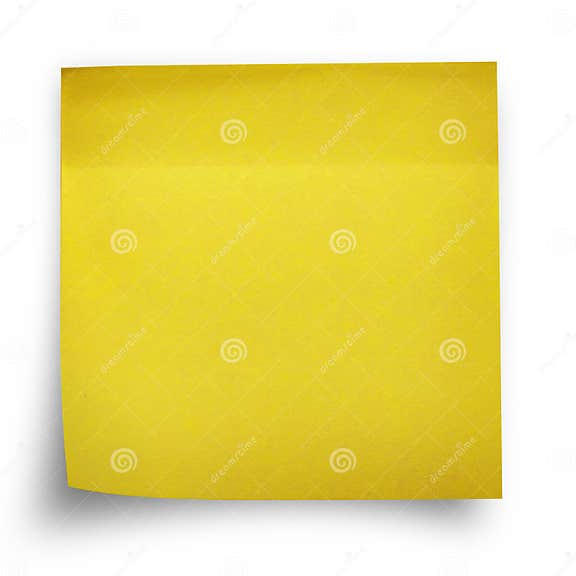 Yellow sticker paper note stock image. Image of fold - 31896919