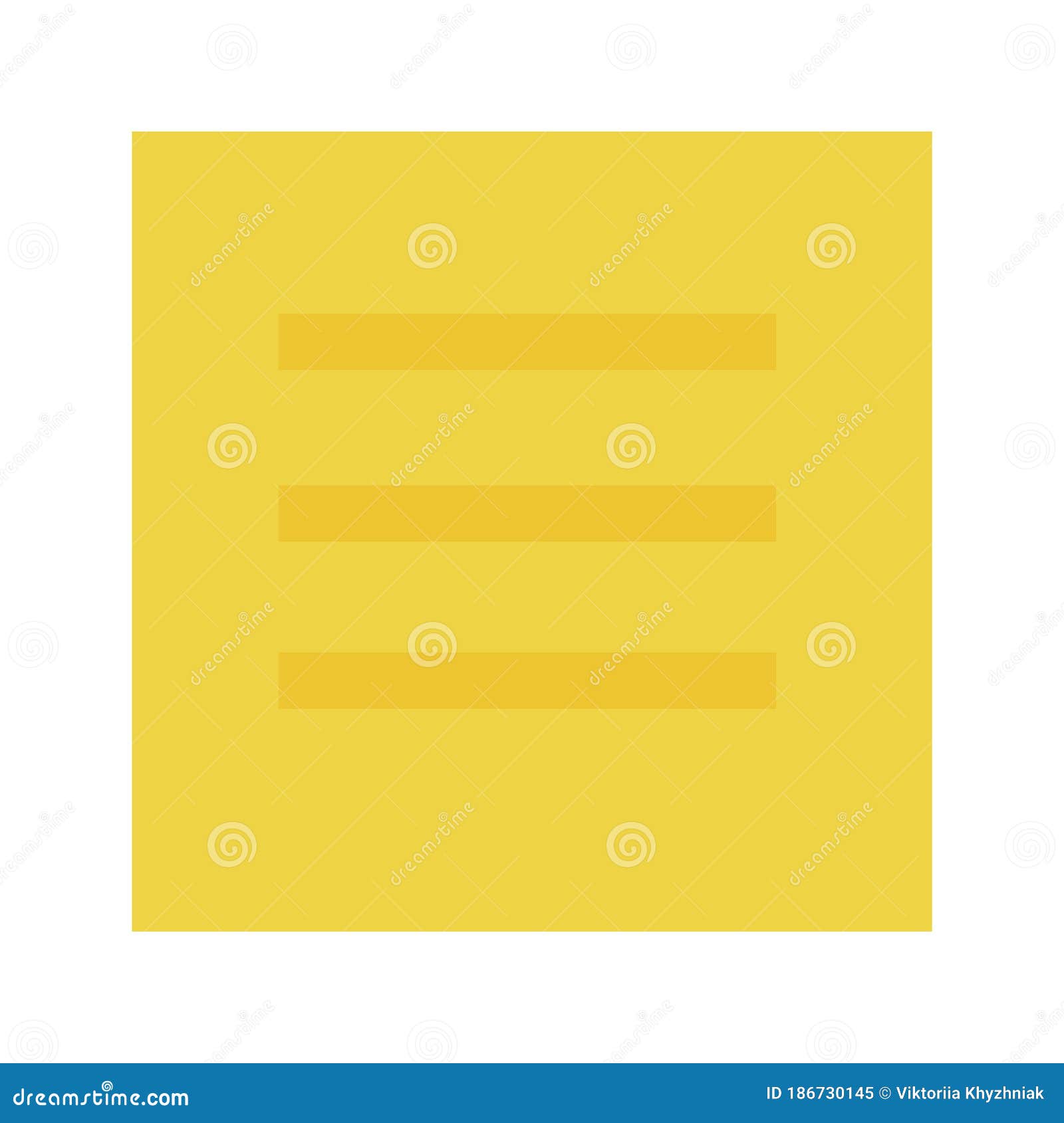 Yellow Sticker Vector Flat Isolated Stock Vector - Illustration of ...
