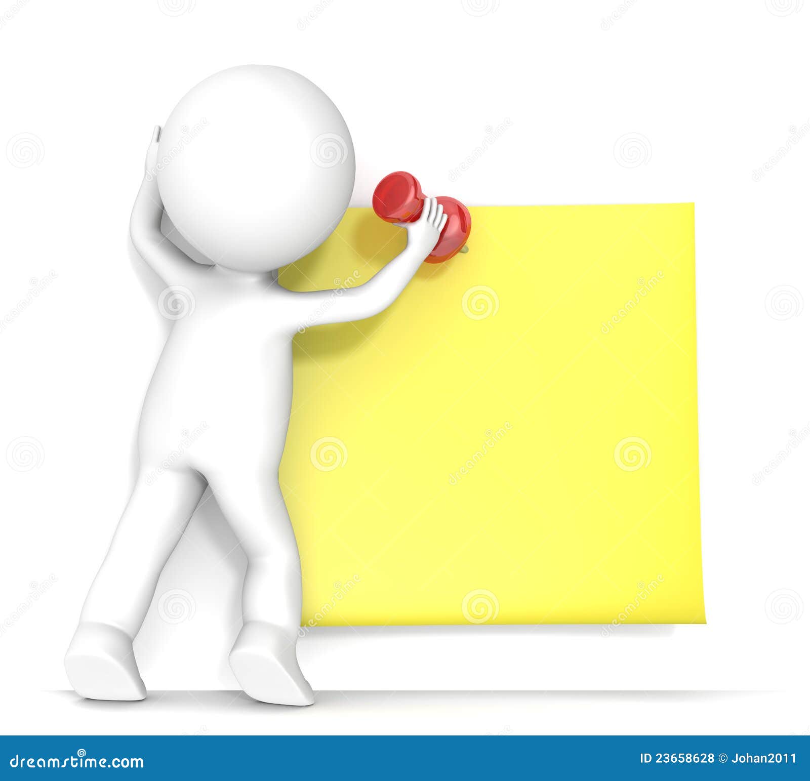 Man Character Attaching Sticky Note To Task Board 2D Animation ...