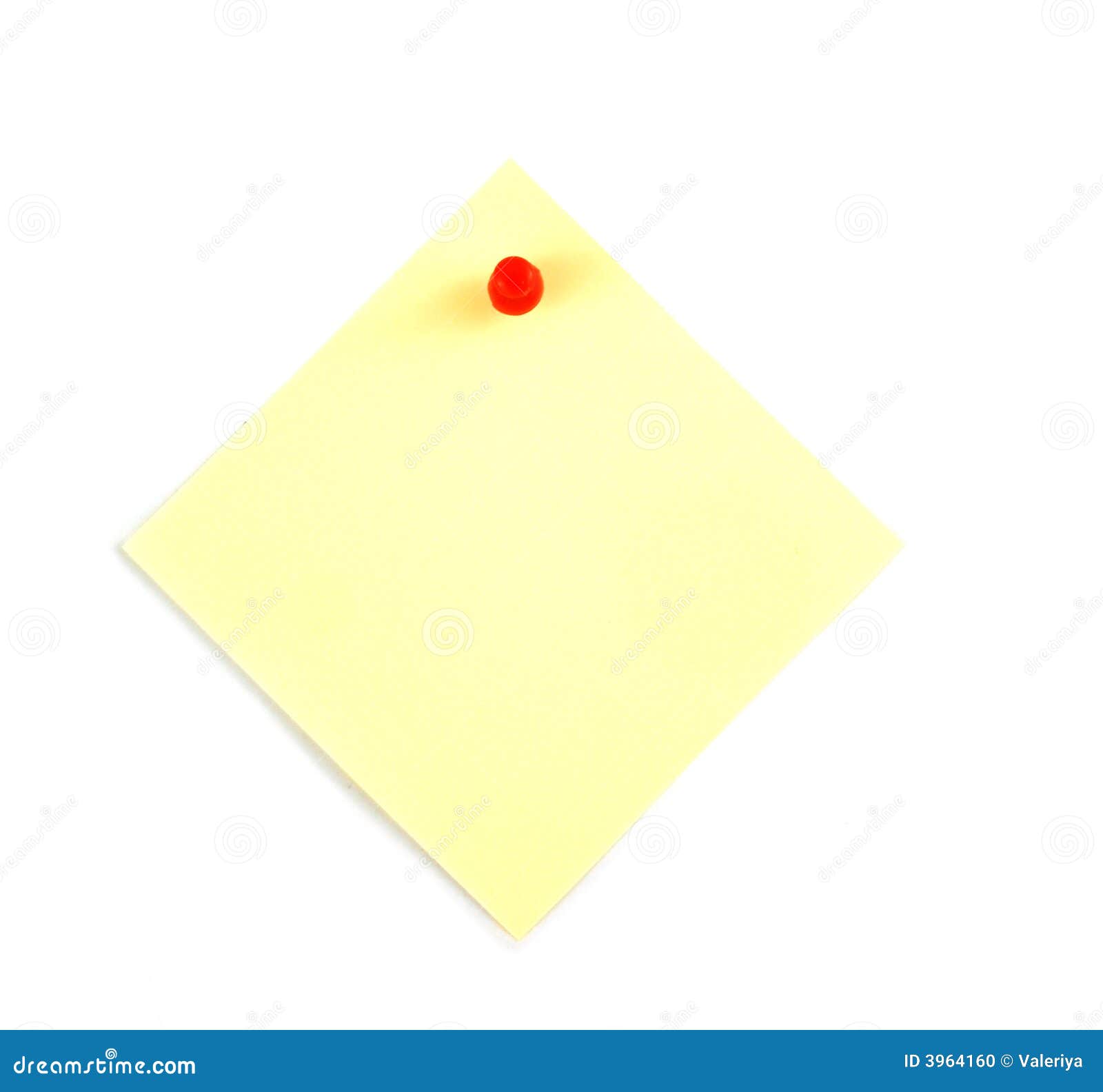 Yellow sticky note stock photo. Image of blank, isolated - 3964160