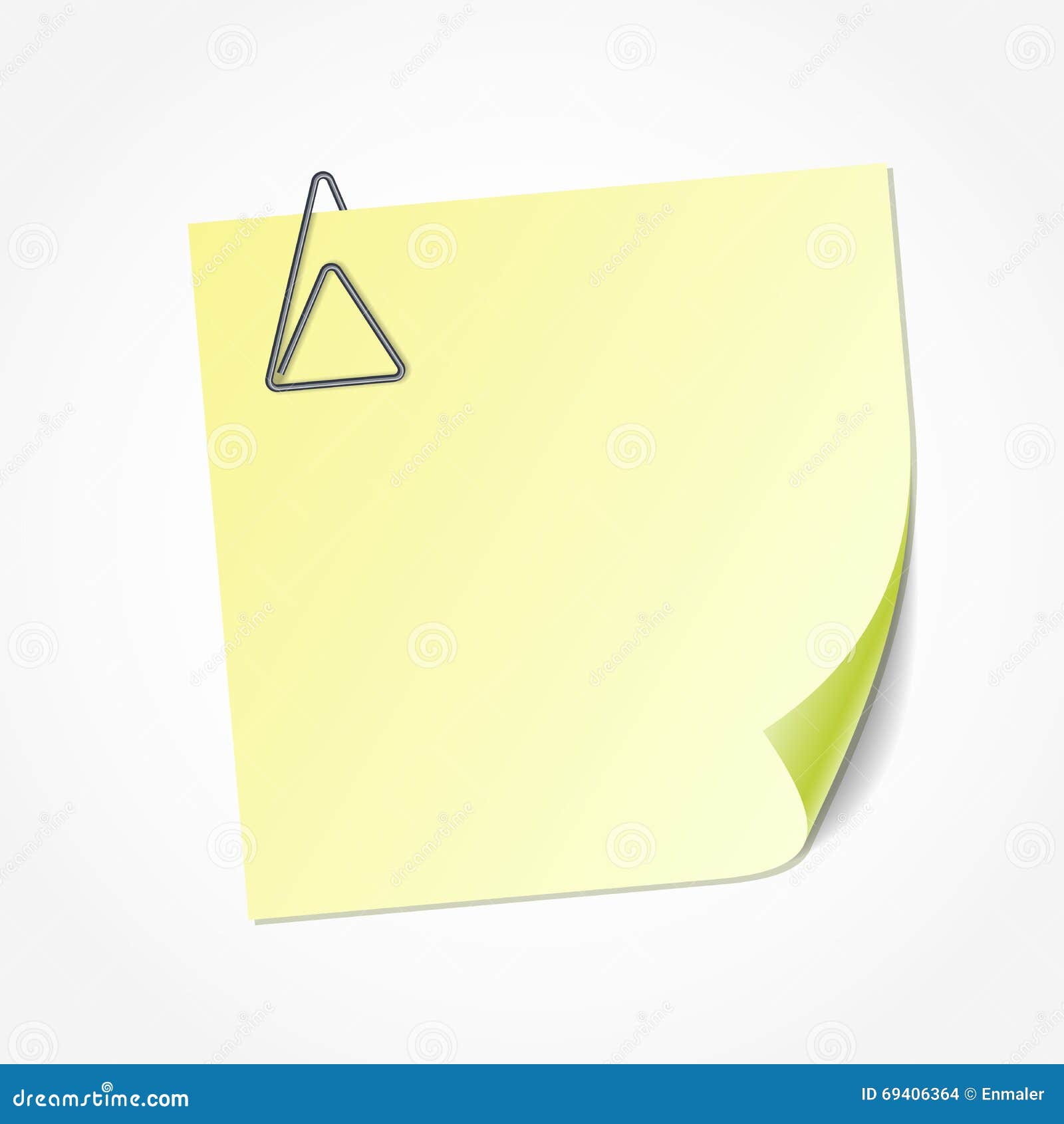 Yellow sticky note stock vector. Illustration of note - 69406364