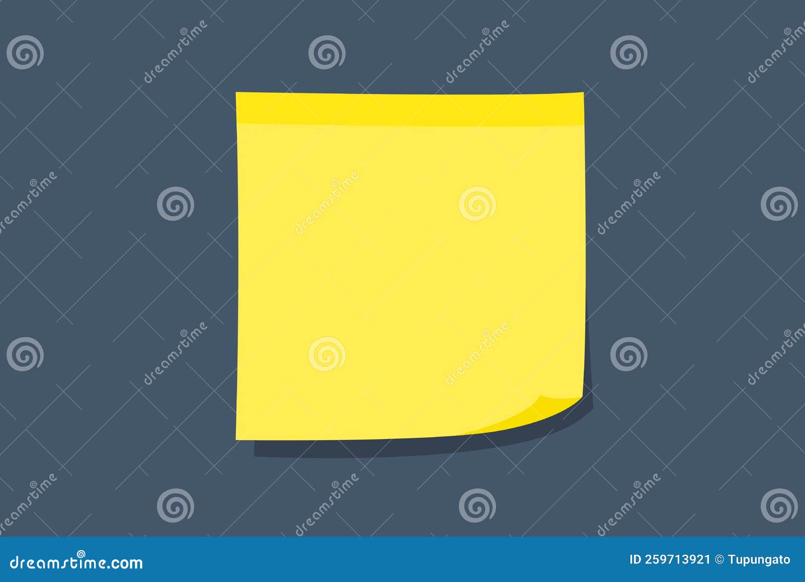 Yellow Sticky Note Reminder Message Stock Vector - Illustration of note ...