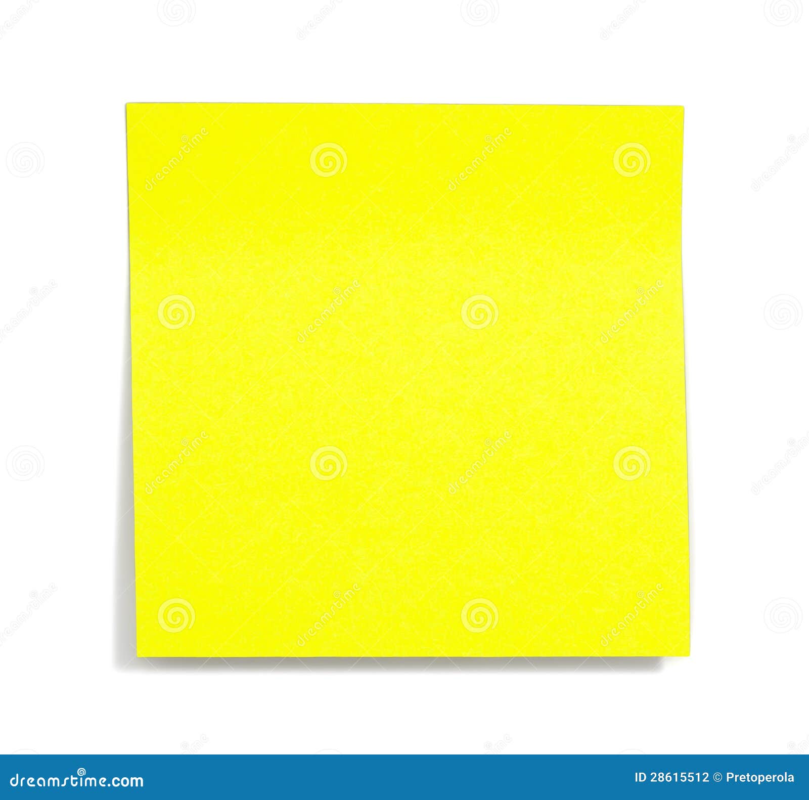 Yellow Sticky Note with Shade Stock Photo - Image of object, notice ...