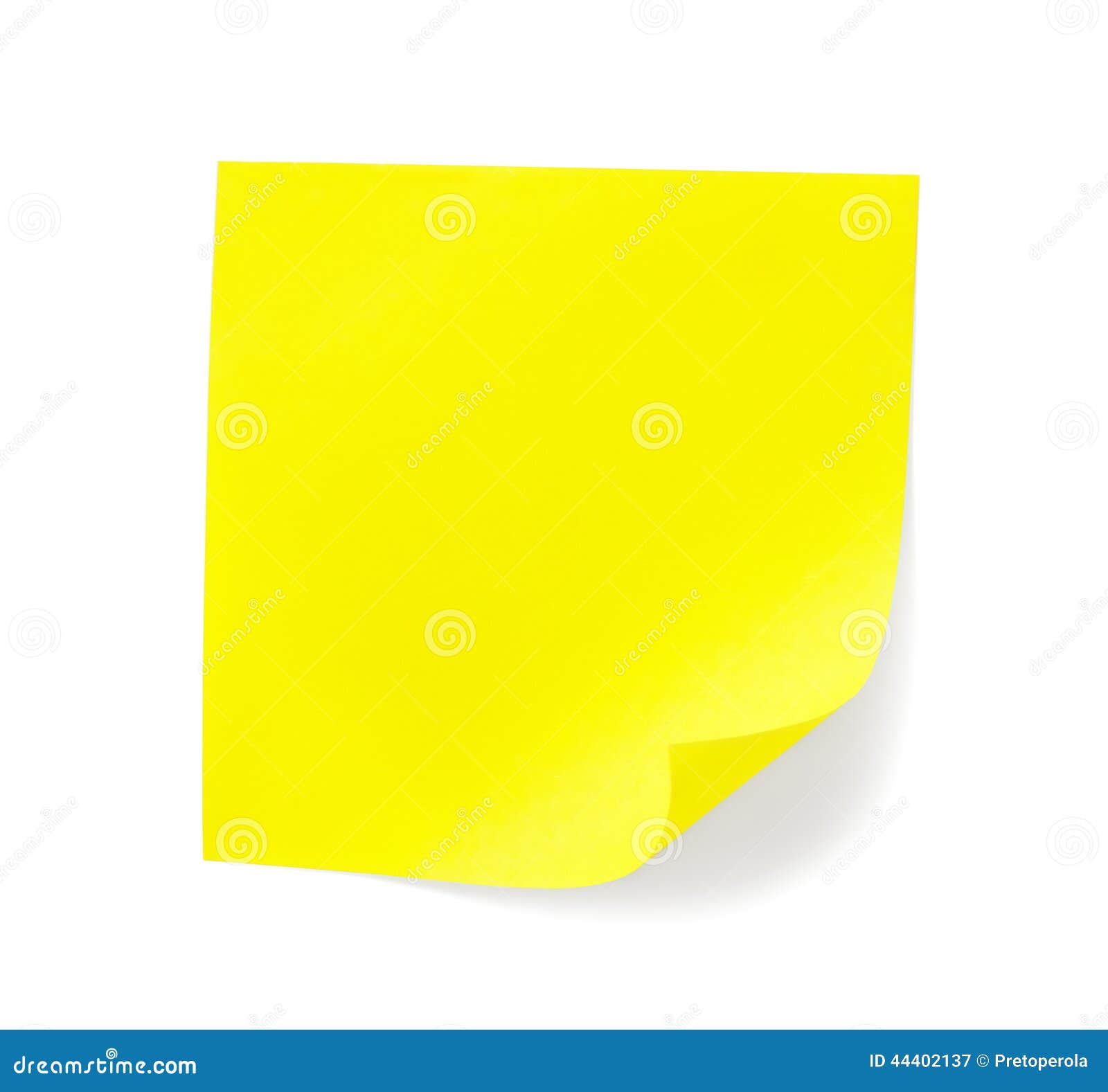 Yellow Sticky Note with Shade Stock Image - Image of element, label ...