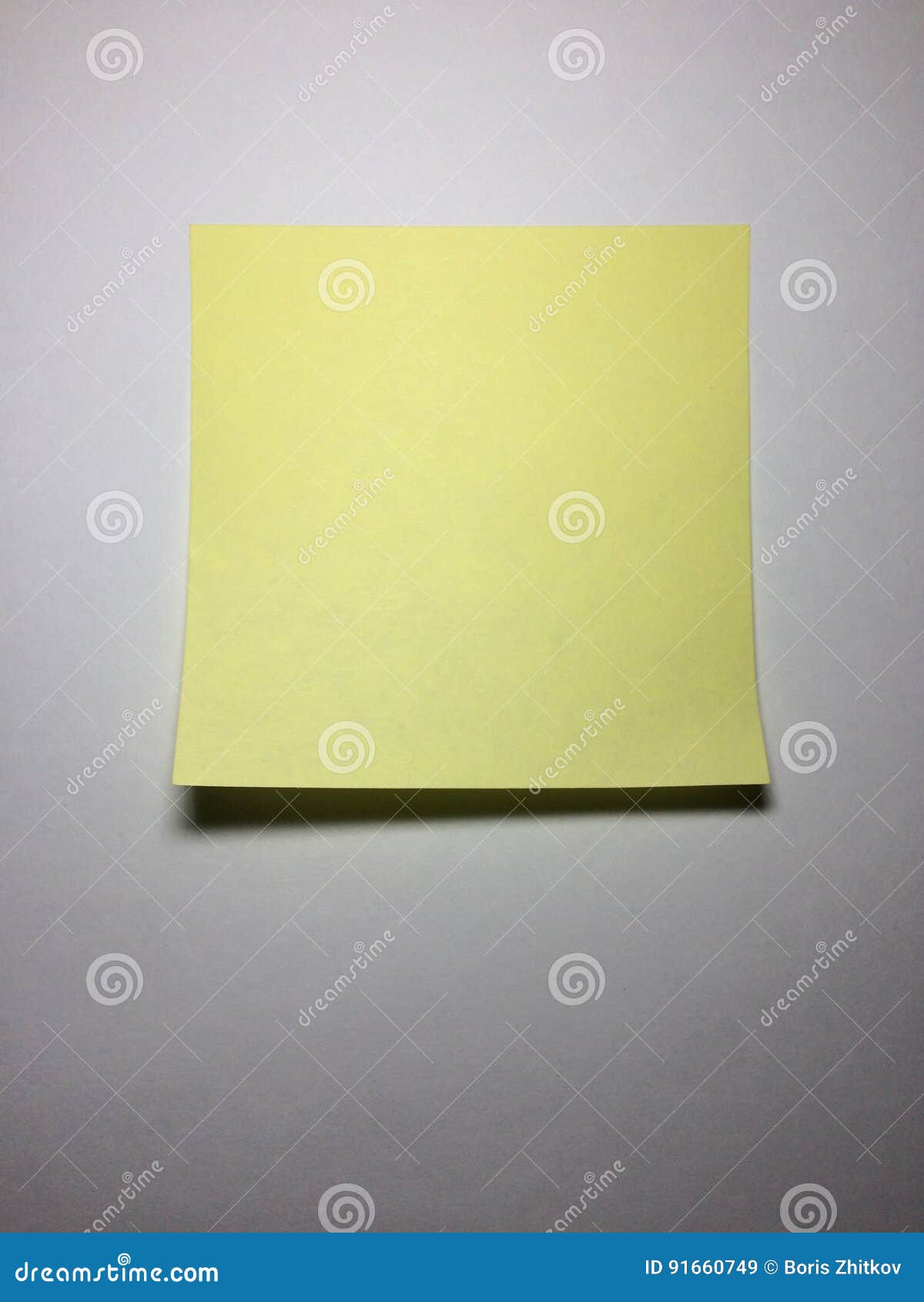 Yellow Sticky Note on White Paper. Stock Image - Image of dramatic ...